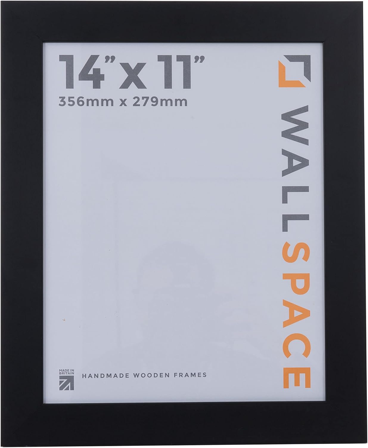 Wall Space 14x11 Black Frame | Wide Black Picture Frame 14 x 11 inches ...