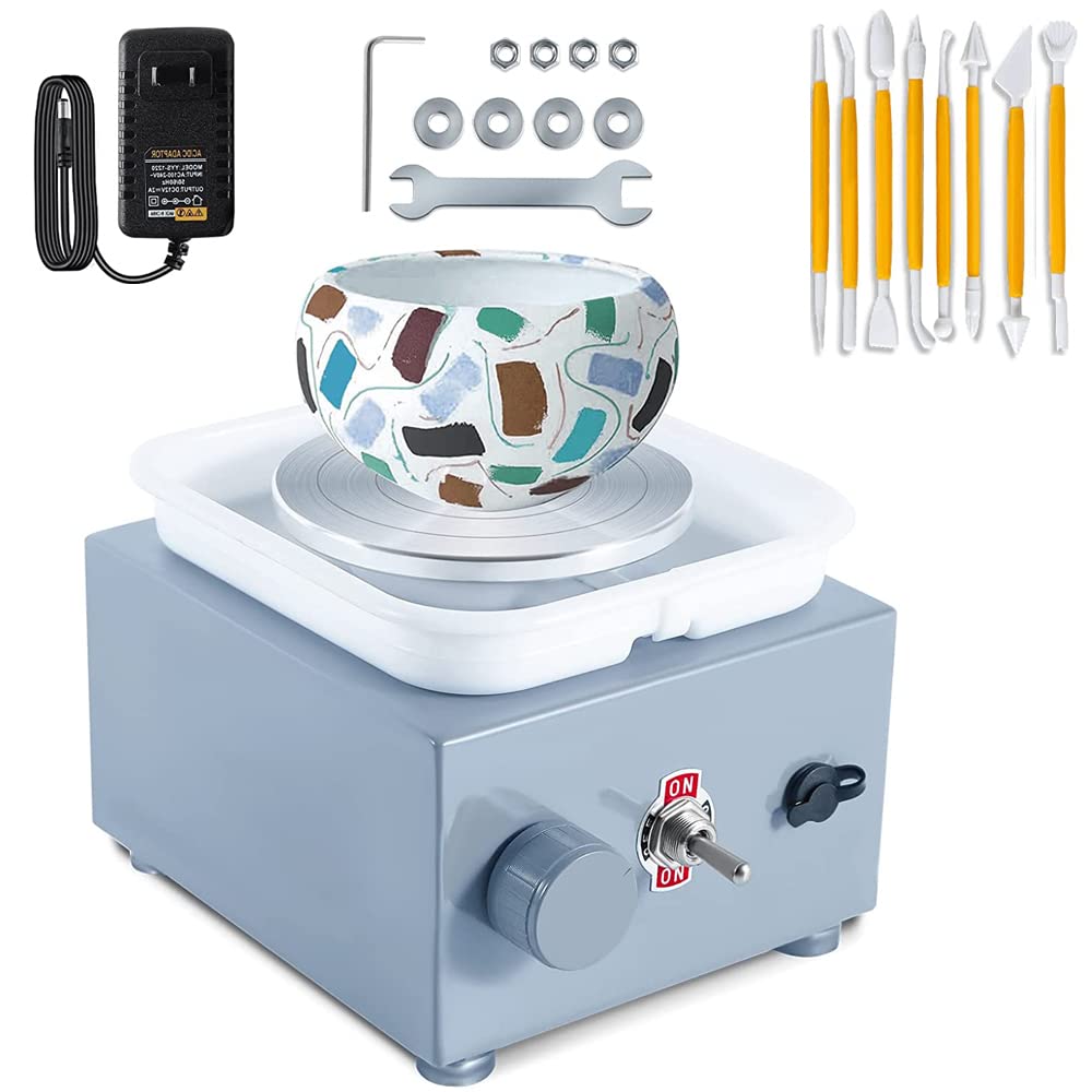 Snapklik.com : Mini Pottery Wheel, Electric Ceramic Wheel Adjustable ...
