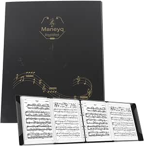 Amazon.com: Topyond Flip Folder Music Folder, A4 52 Pages Spiral Binder ...