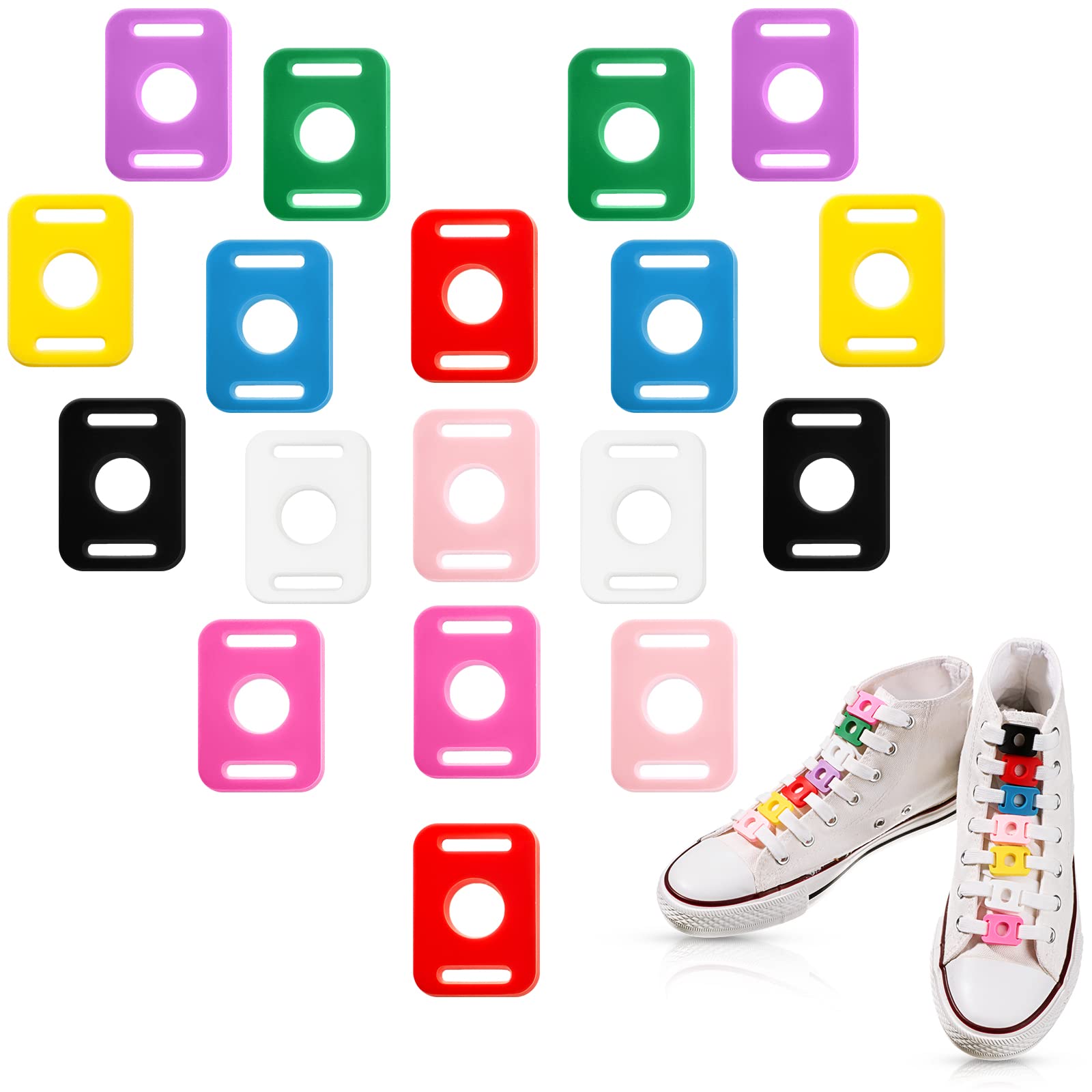 Amazon.com: MTLEE 18 Pieces Shoelace Charms Colorful Shoe Charms ...