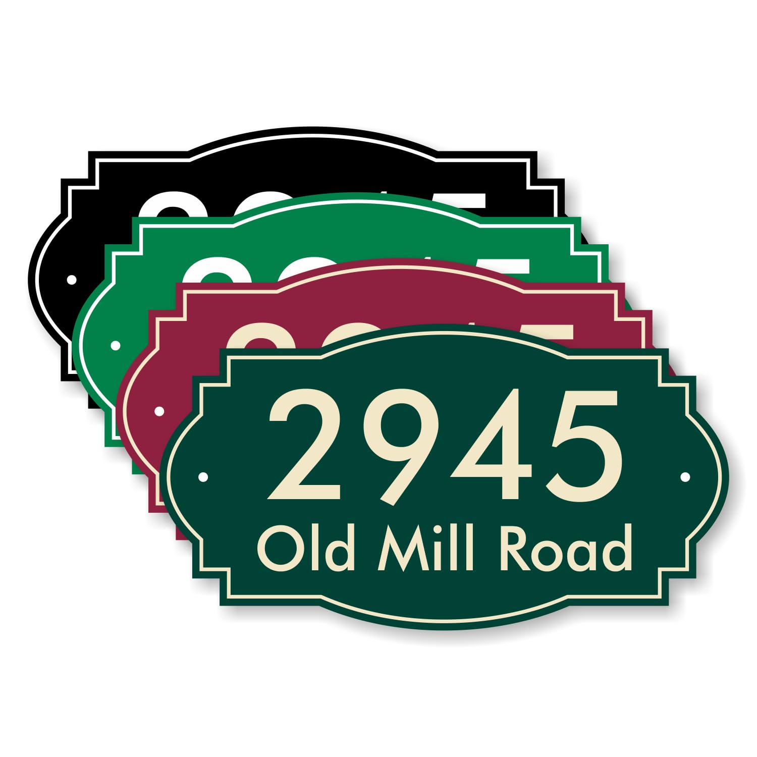 Amazon.com: SmartSign Custom Designer House Address Sign - Personalize ...