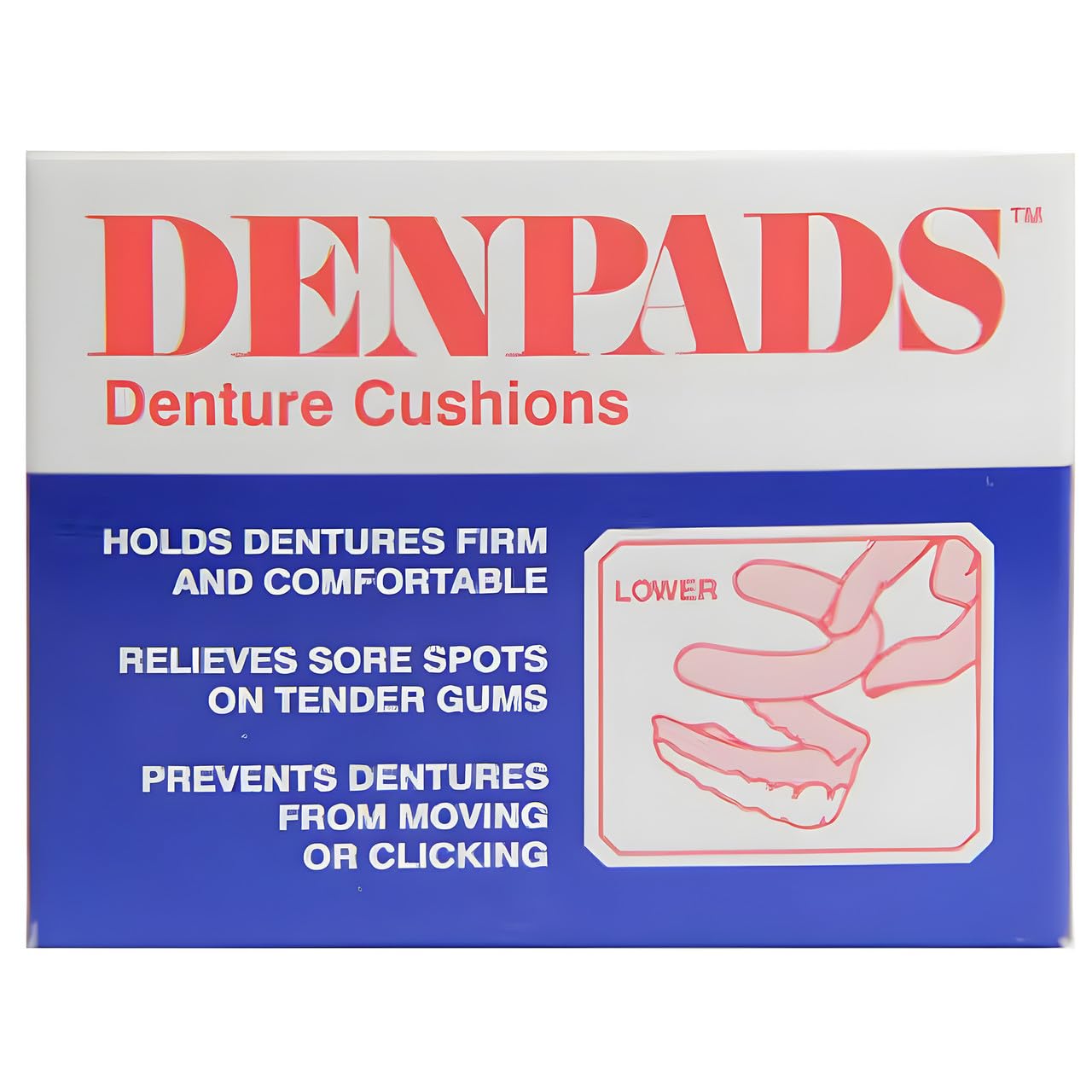 Denpads Denture Cushions Lower : Amazon.com.au: Health, Household ...