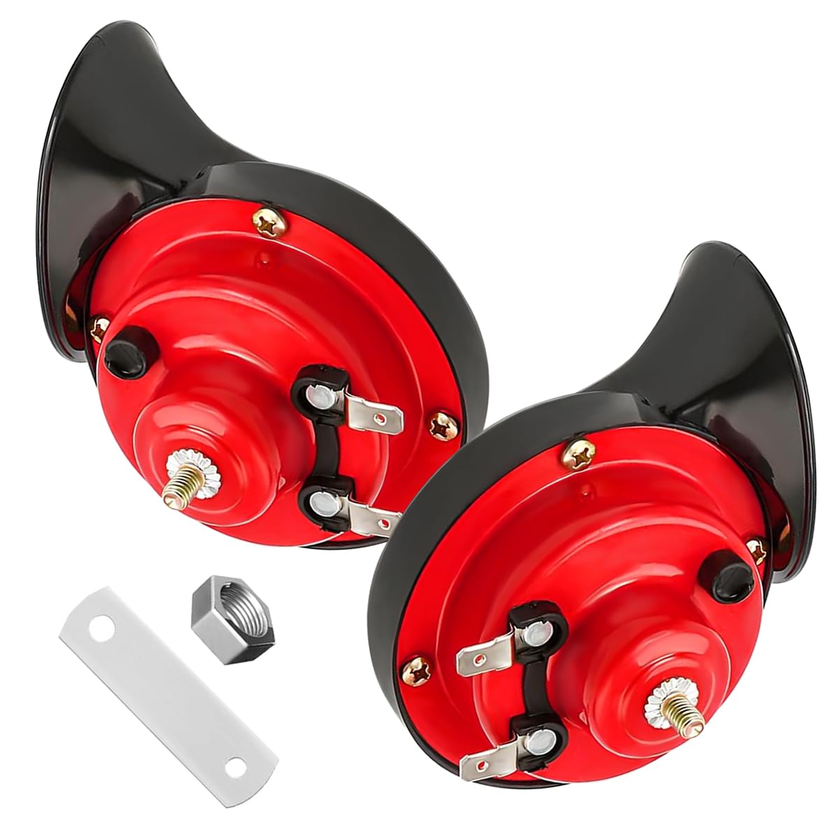 Amazon.com: Yourkar 2 PCS Loud Car Horn, 12V Waterproof Snail Electric ...