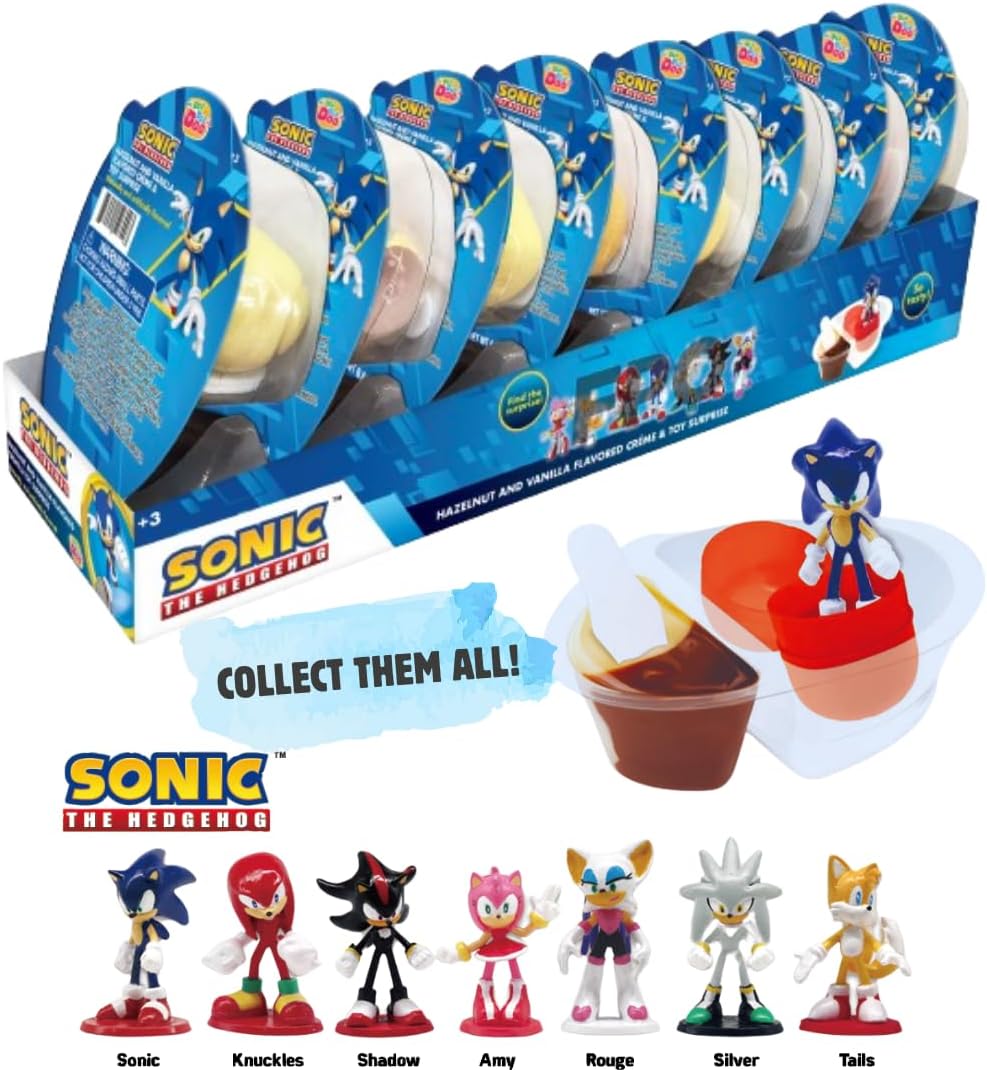 Classic Sonic The Hedgehog Collection Hazelnut and Vanilla Cream Candy ...