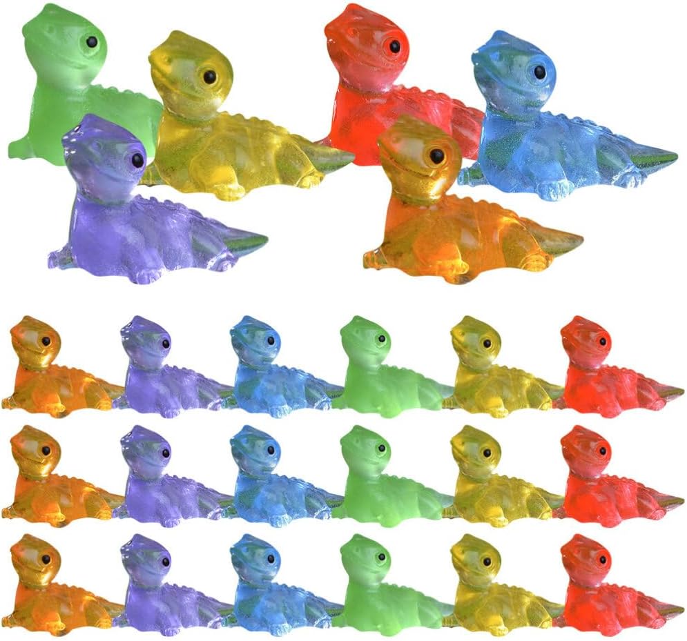 Amazon.com: VOSAREA 24pcs Mini Luminous Lizards Tiny Lizard Figurines ...