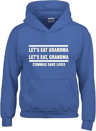 Amazon.com: Lets Eat Grandma Lets Eat Grandma Commas Save Lives - Adult ...