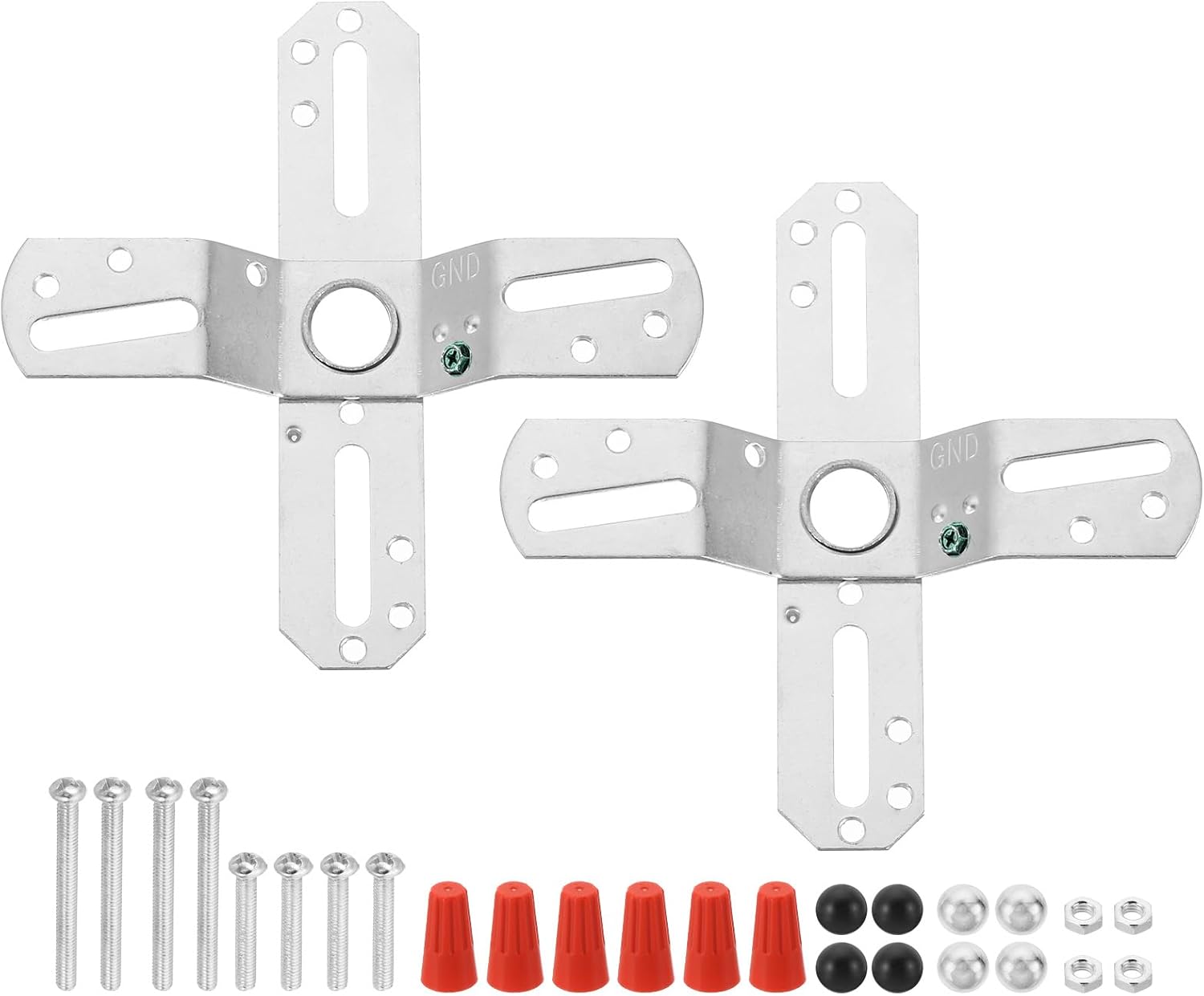 PATIKIL 4" Light Crossbar, 2 Set Steel Cross-Shaped Wall Mounting ...