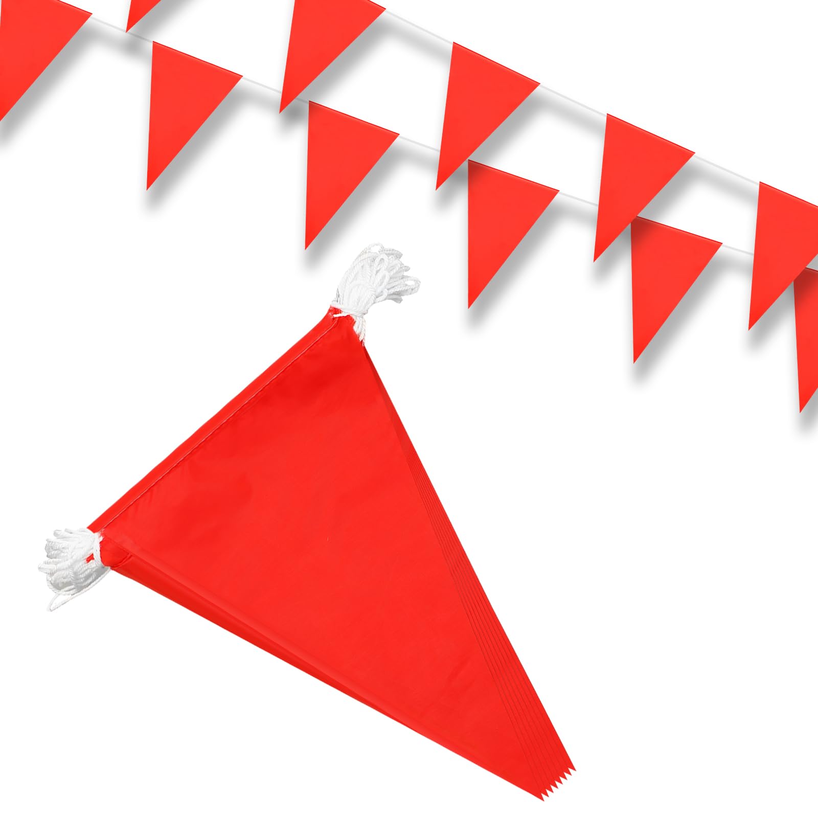 Snapklik.com : Peryiter Pennant Banner Flags 105 Ft Perimeter Marking ...