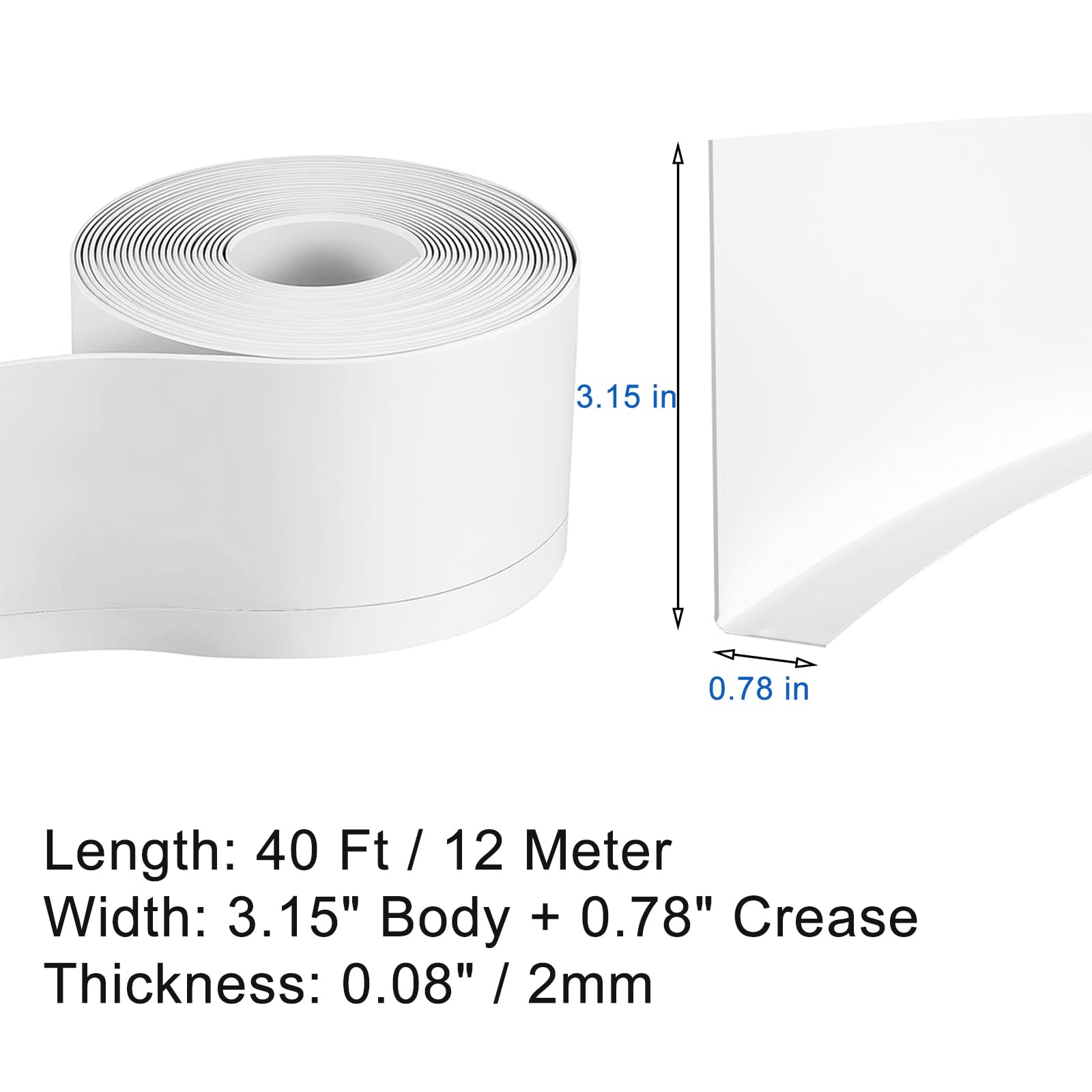 Snapklik.com : Flexible Baseboard Molding Trim Self Adhesive Vinyl Wall ...