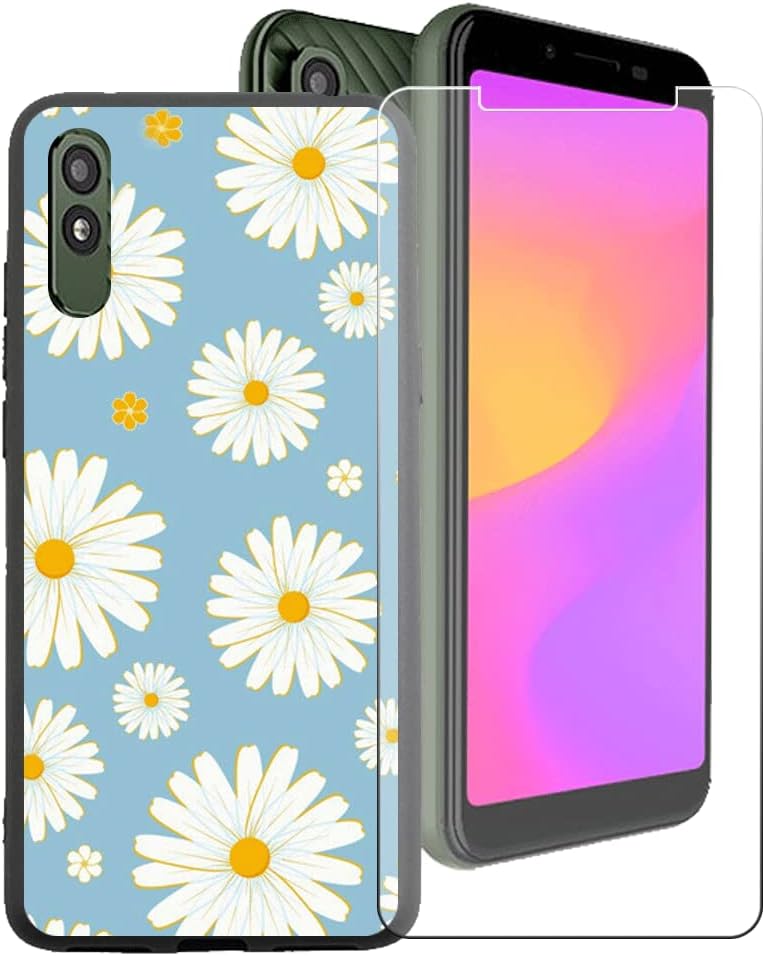 Amazon.com: LCEHTOGYE Case for Blu C5L Max + Tempered Glass Screen ...