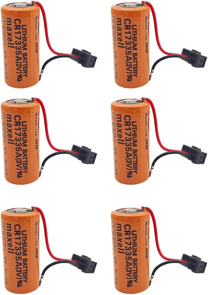 Amazon.com: NOOKK (6 PCS) 3V 1650mAh CR17335A Lithium Battery ...