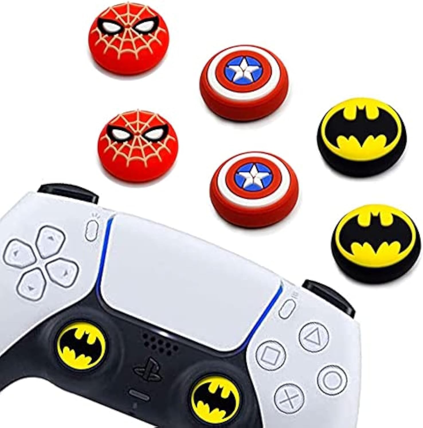 6Pcs Analog Thumb Grip Stick Cover, Dualsense Wireless Controllers Game ...