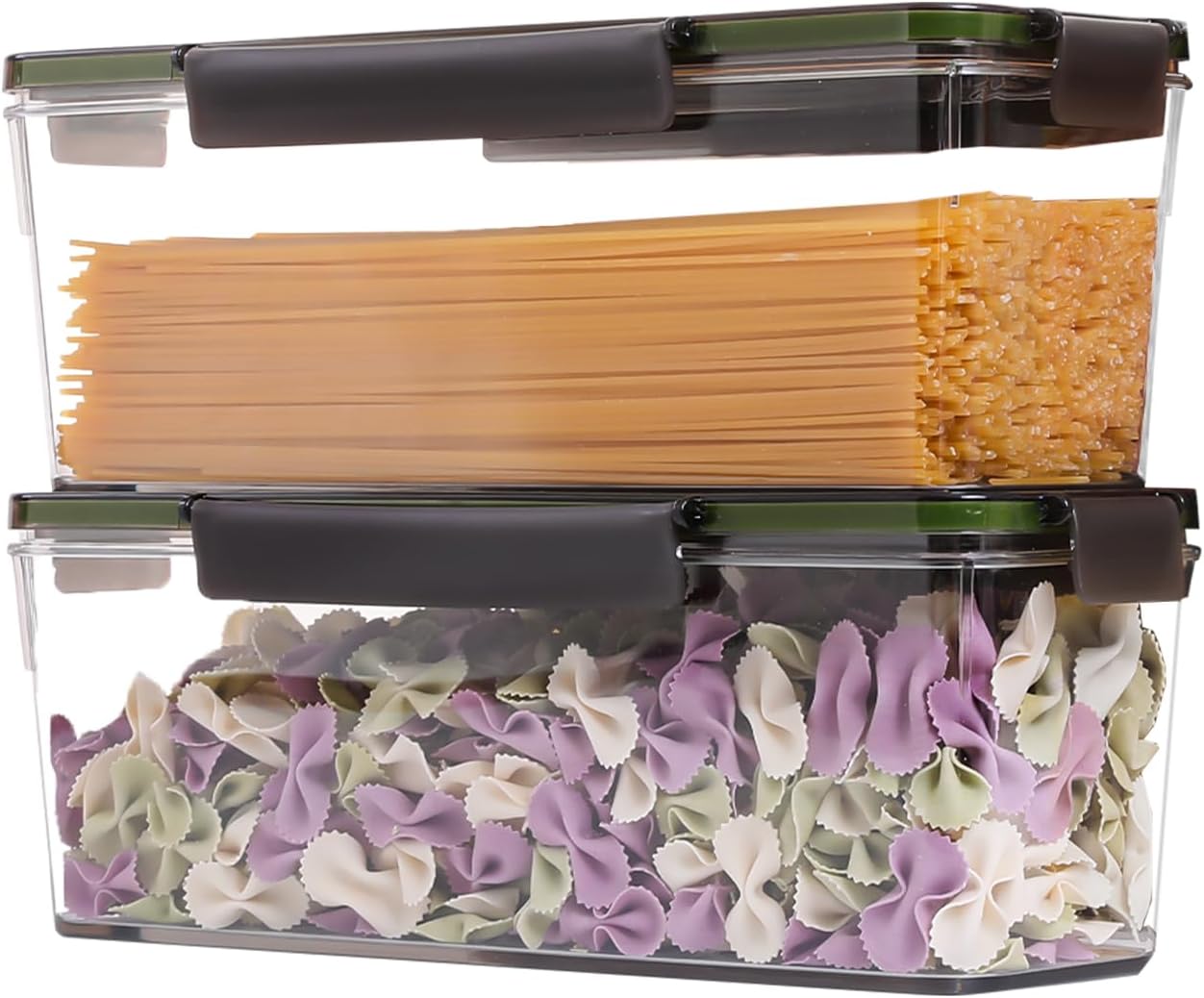 Amazon.com: Santiccipa Horizontal Rice and Pasta Storage Containers ...