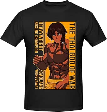 Amazon.com: Kengan Anime Ashura Shirt Men's Breathable Custom Cotton ...