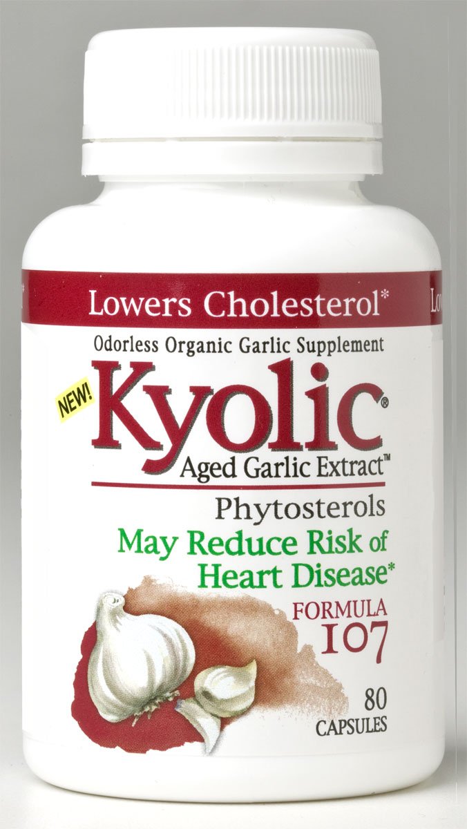 Amazon.com: Kyolic Formula 107 80 caps by Wakunaga : Health & Household