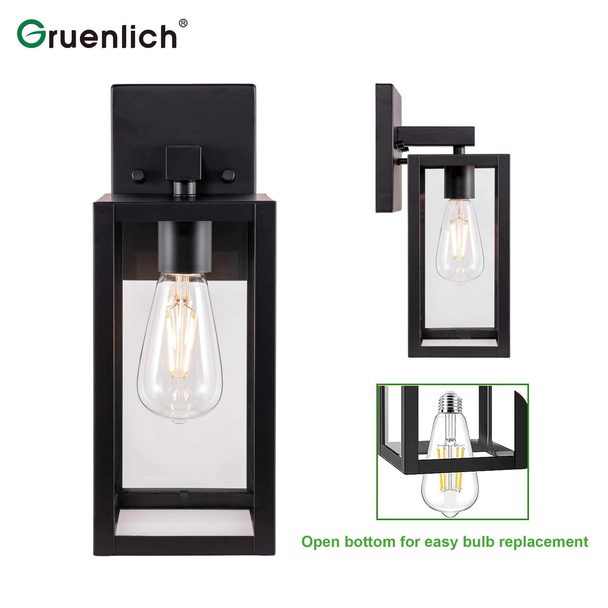 Snapklik.com : GRUENLICH Outdoor Wall Lantern, Wall Sconce As Porch ...