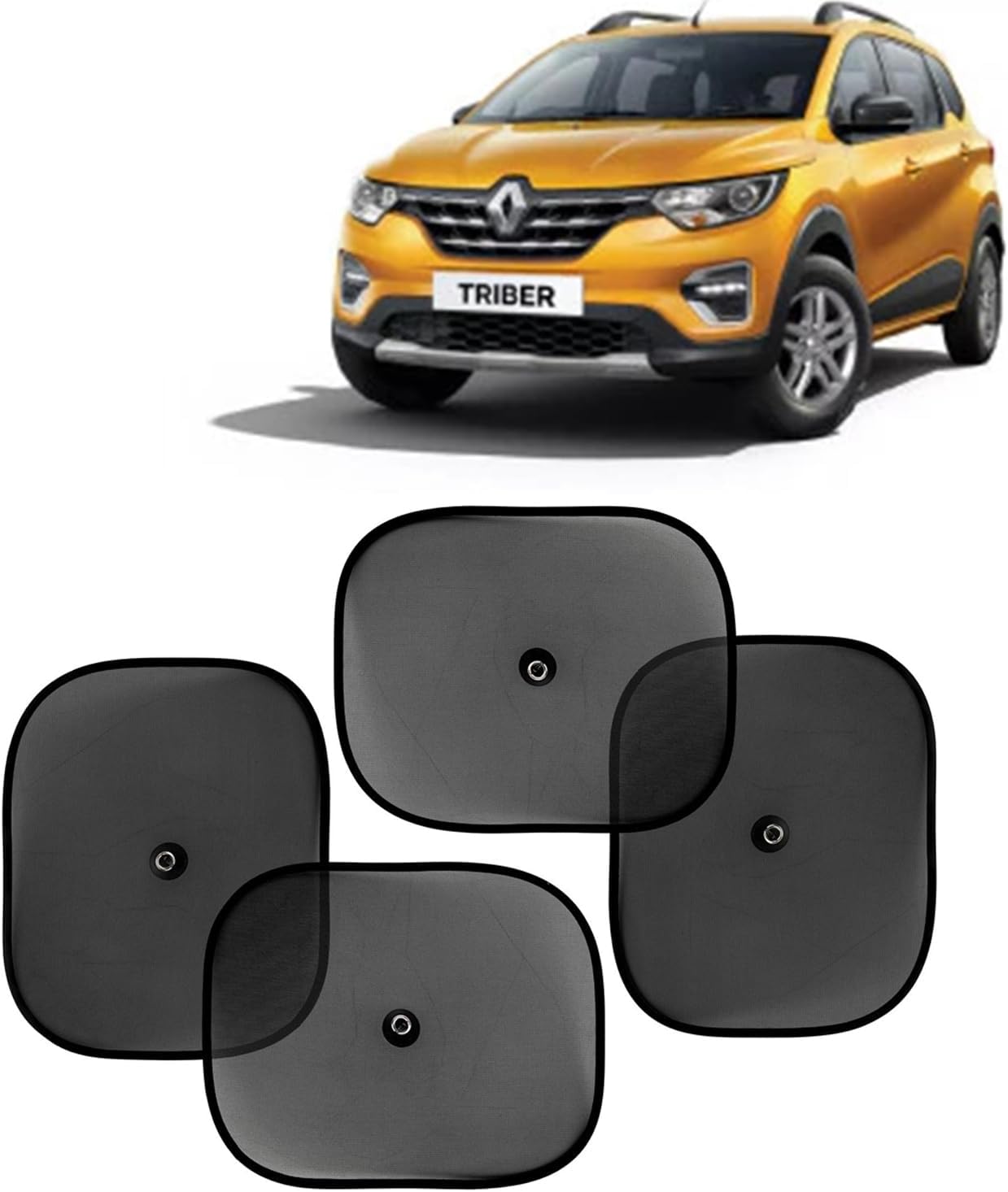Cosmogear Car Window Curtain Sticky Sun Shades for Renault Triber, 2019 ...