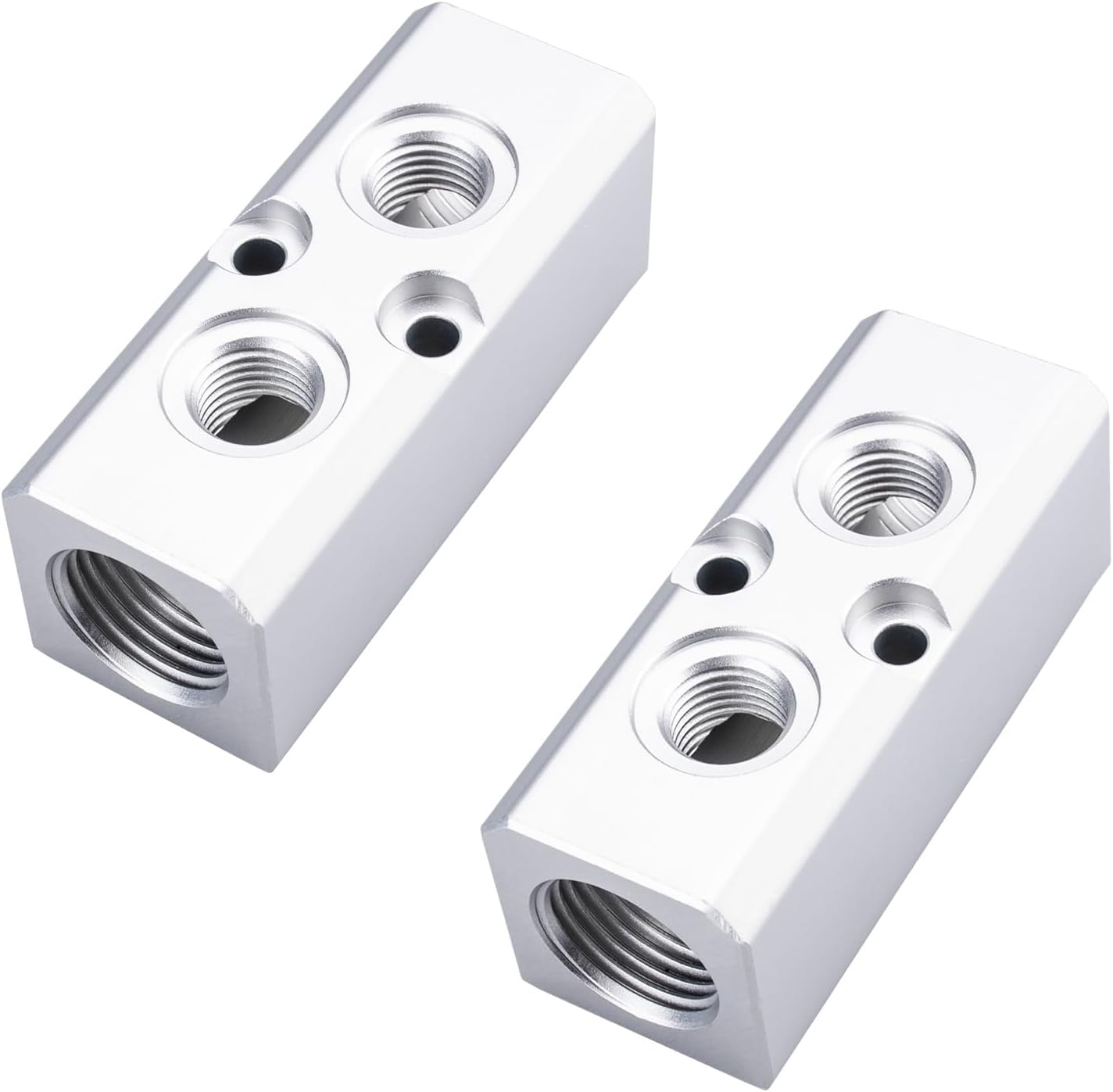 Amazon.com: 2PCS Air Manifold, 2 Way 4 Port Air Compressor Manifold ...