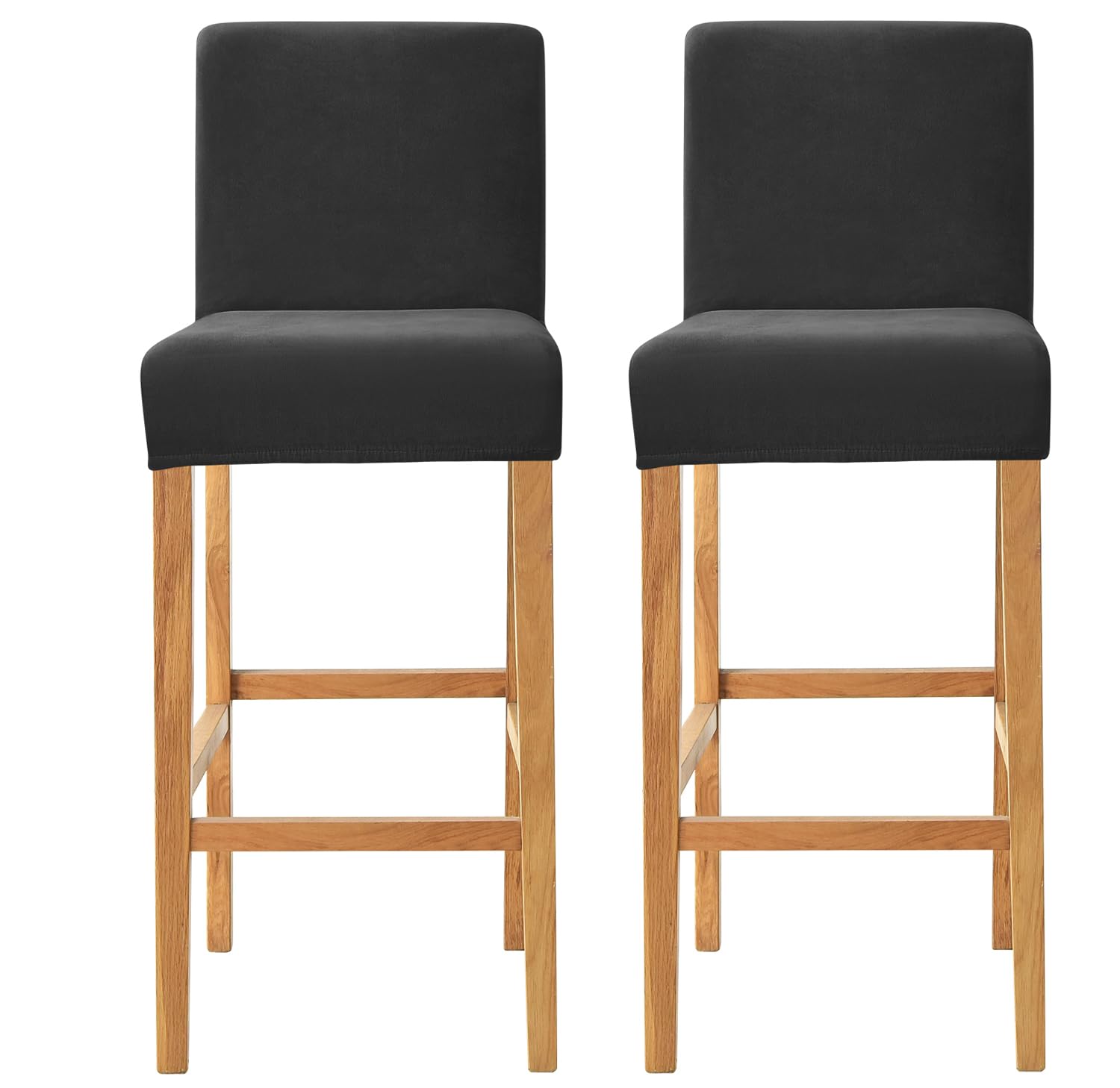 SONNACH Velvet Counter Stool Pub Chair Covers - Removable and ...