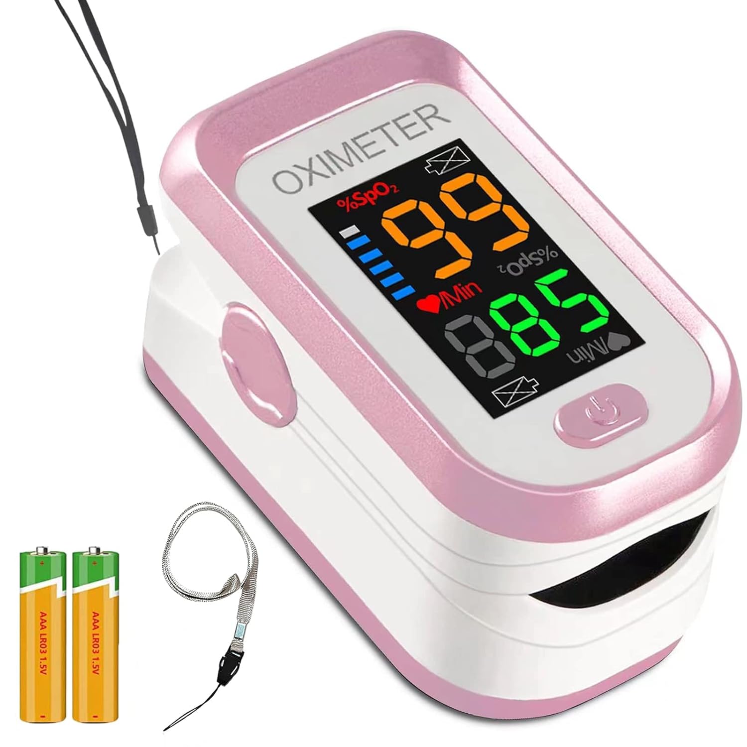 Amazon.com: Pulse Oximeter Fingertip, Oxygen Meter Fingertip, Blood ...