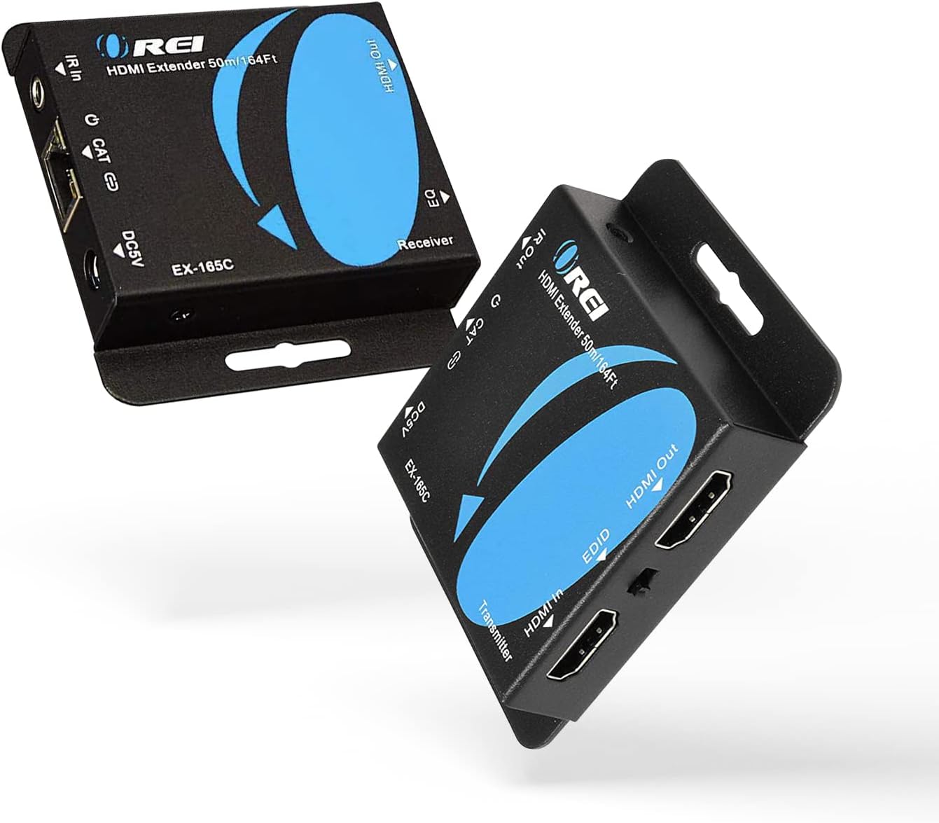 OREI HDMI Over Ethernet Extender Over CAT5/CAT6, with IR Upto 164 Feet ...