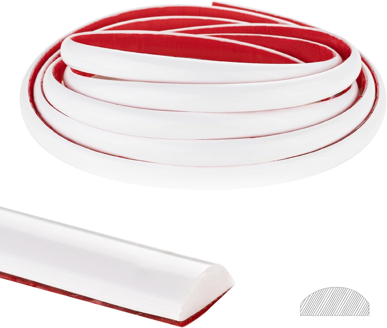 Amazon.com: 10 Ft Peel and Stick Trim, Flexible Vinyl Molding Trim Self ...