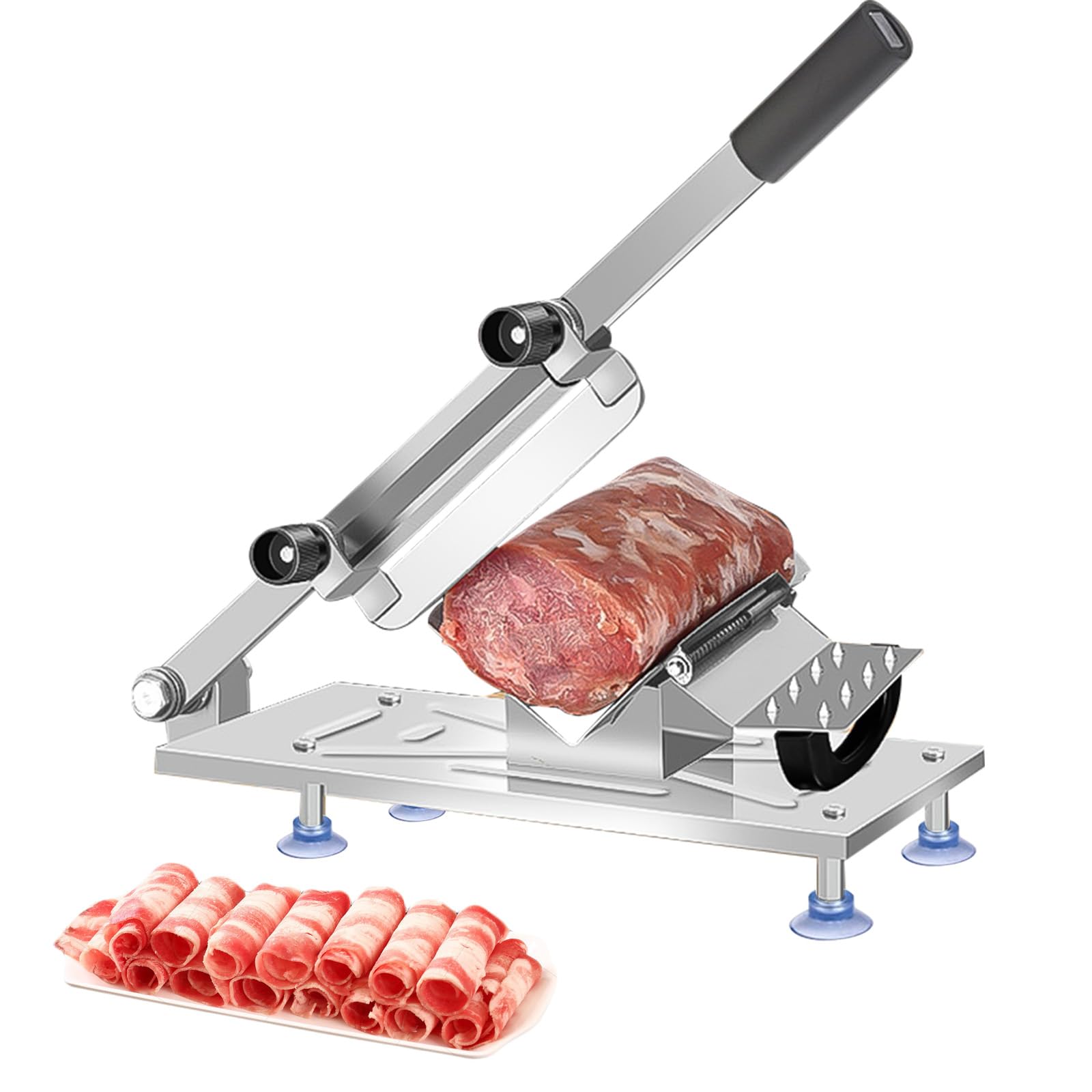 Buy Savieva Frozen Meat Slicer, Manual Meat Slicing Machine, Beef ...