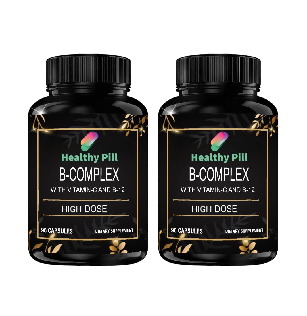 Healthy Pill B-Complex with Vitamin C - Immune Health, Energy Support ...