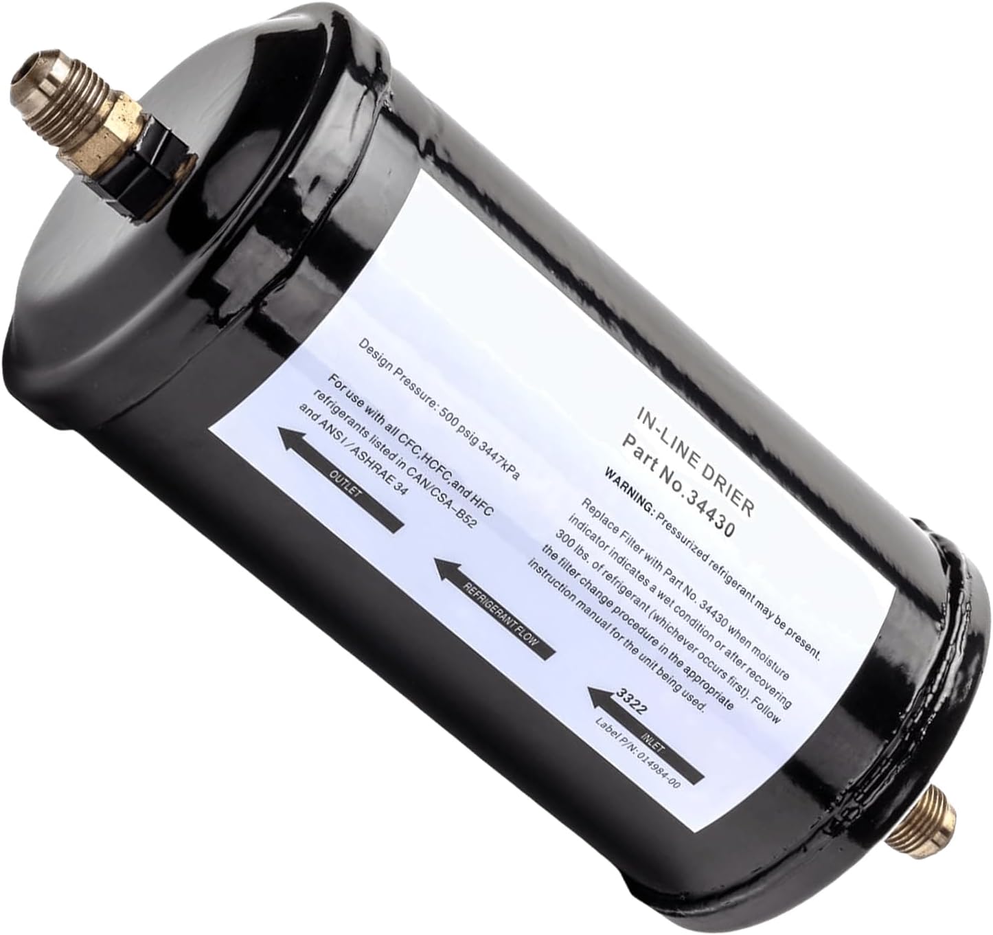 Amazon.com: 34430 A/C Recycling Filter-Drier Spin-On Filter Compatible ...