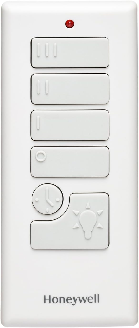 Honeywell 40011-01 Damp-Rated Universal Remote Control for Ceiling Fans ...