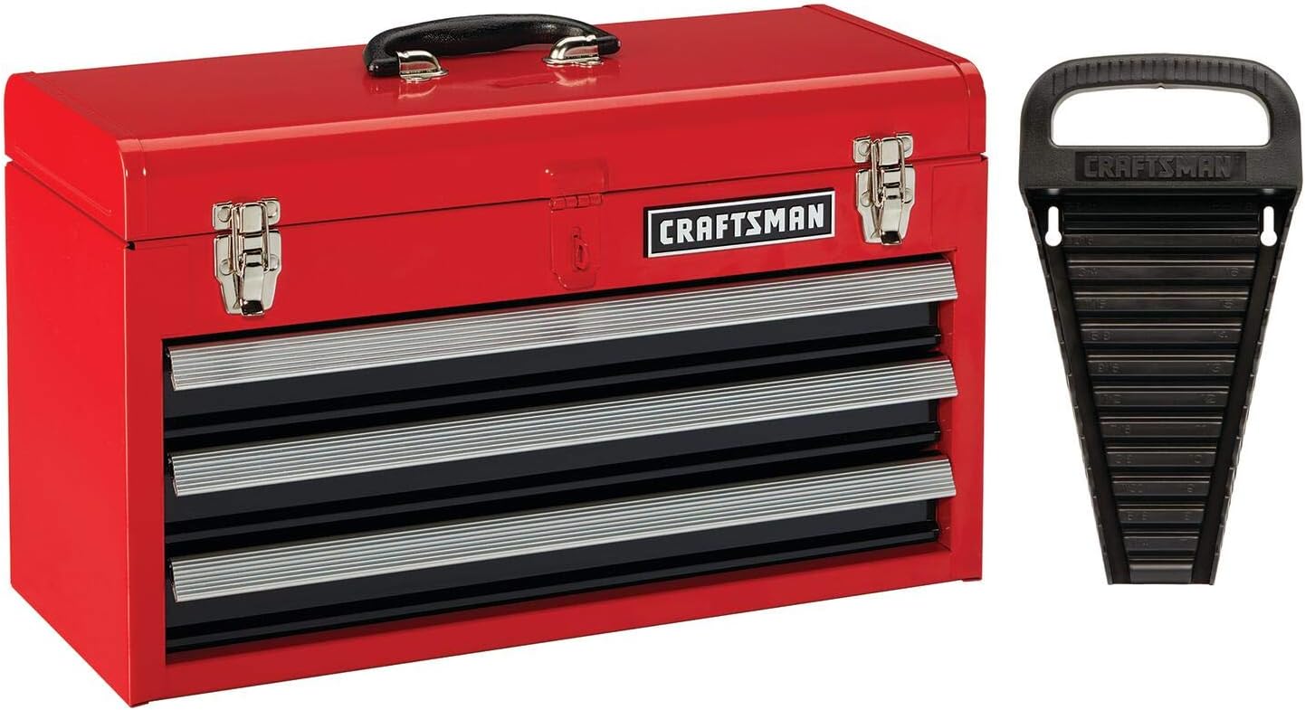 Amazon.com: CRAFTSMAN Tool Chest, 3-Drawer, Portable, with Wrench ...