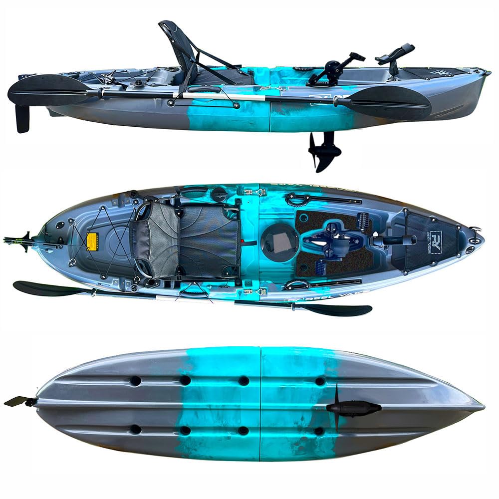 9.5ft Raptor Modular Propeller Drive Fishing Kayak, 380 lbs Capacity ...