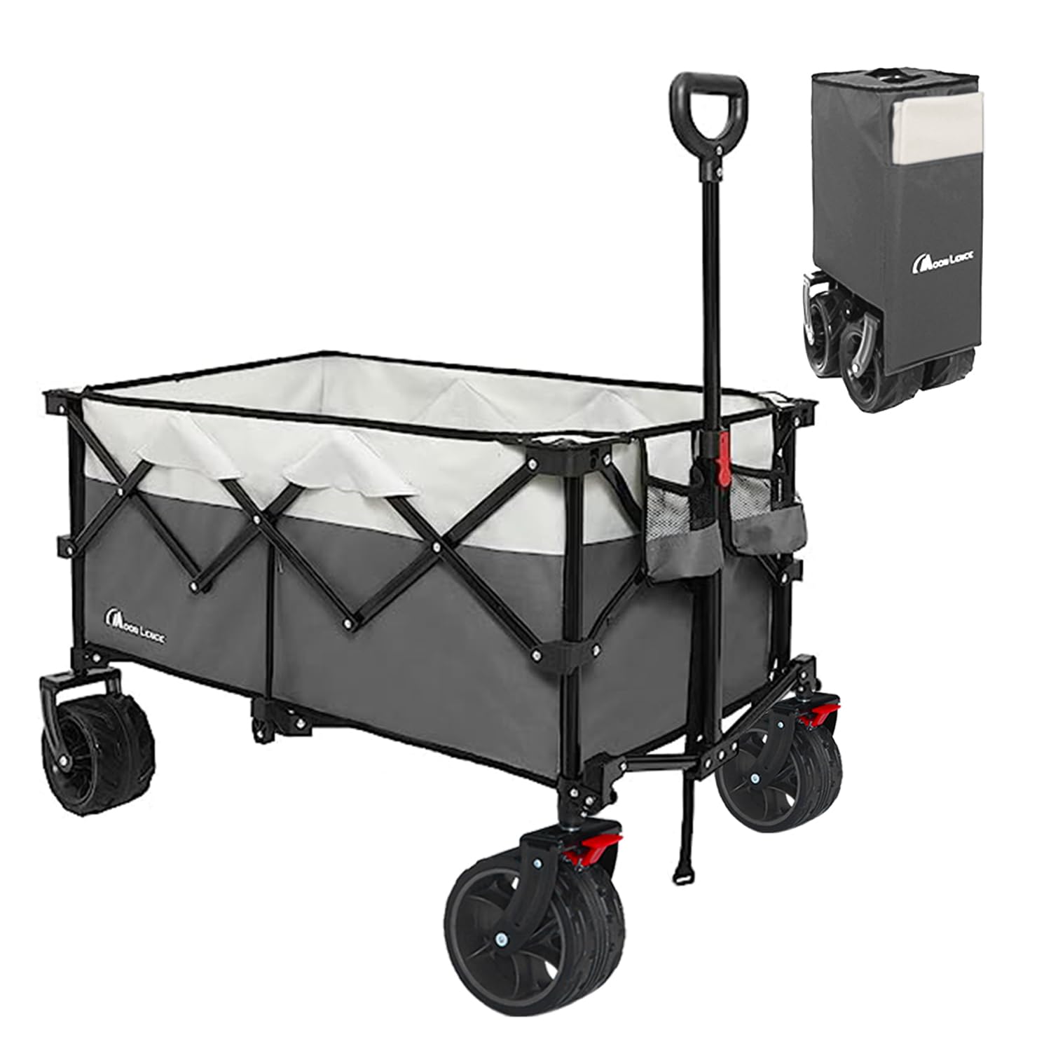 Snapklik.com : Moon Lence Collapsible Folding Wagon Cart Heavy Duty ...