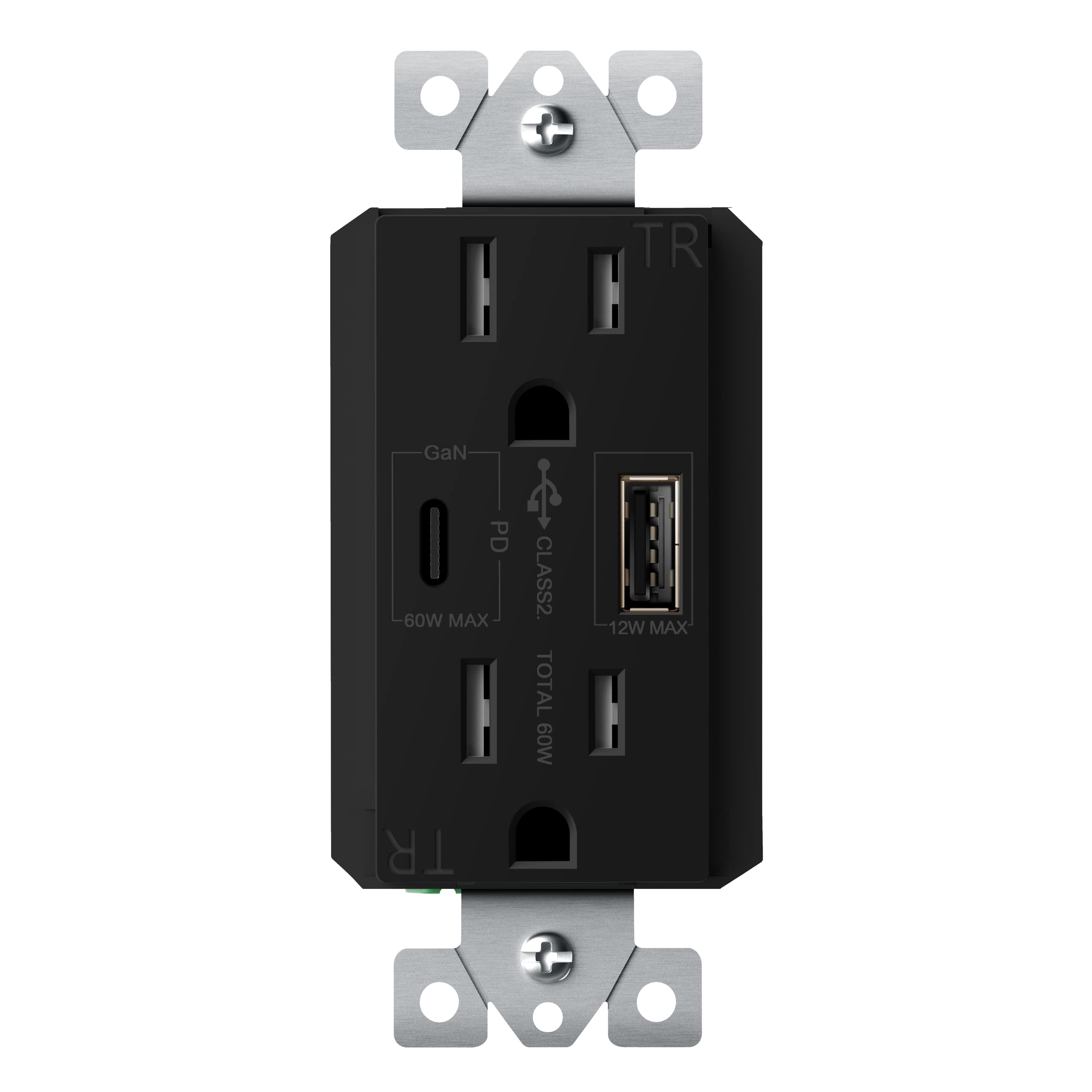 Snapklik.com : TOPGREENER GaN PD USB Type C Wall Outlet Up To 65W Power ...