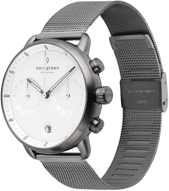 Buy Nordgreen Gun Metal Men's 42 mm Analogue Display, Quartz Movement ...