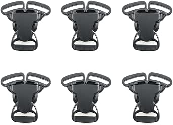 Amazon.com: HJGarden 6PCS Black Split Release 3 Way Buckle 25mm Split ...