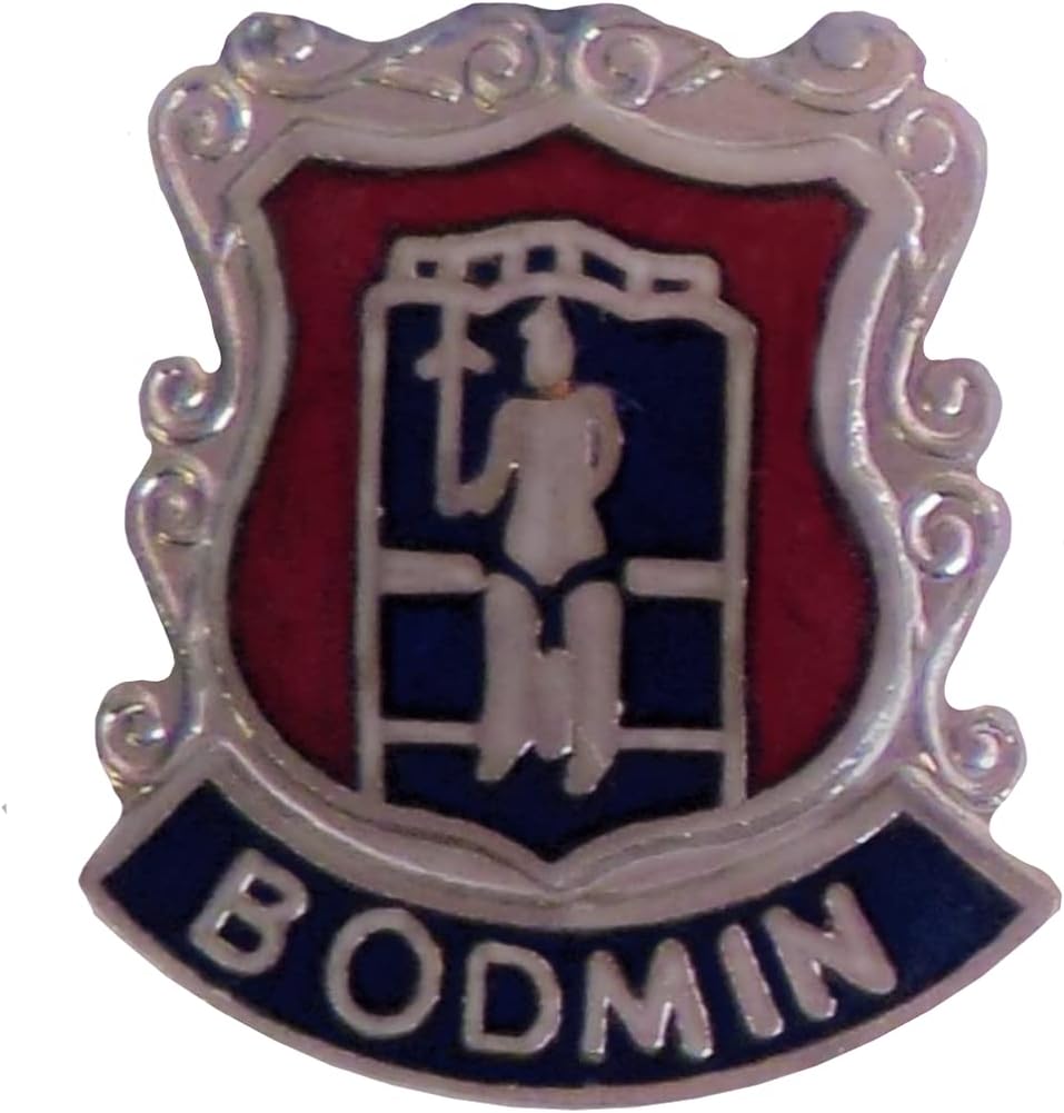 Amazon.com: Emblems-Gifts Bodmin - Cornwall Cornish Town Flag/Crest Pin ...