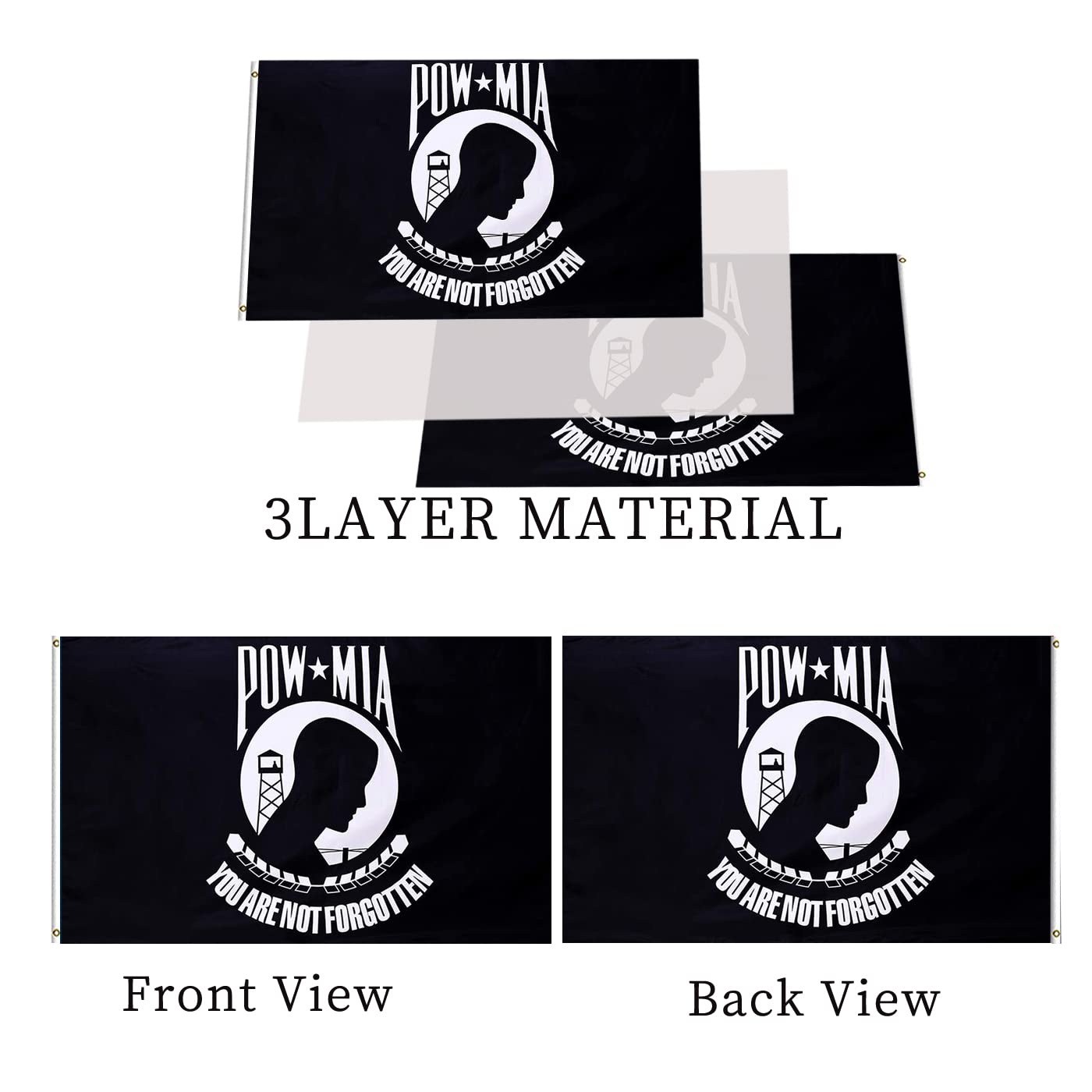 Snapklik.com : Mia Pow Flags 2x3 Outdoor Double Sided Pow Flags Heavy ...