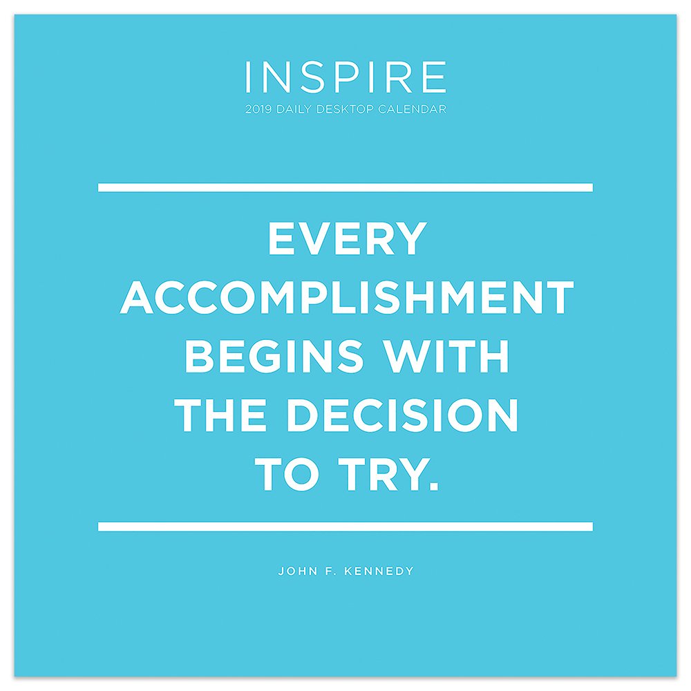 2019 Inspire Daily Quotes Desk Calendar: TF Publishing: 9781683756583 ...