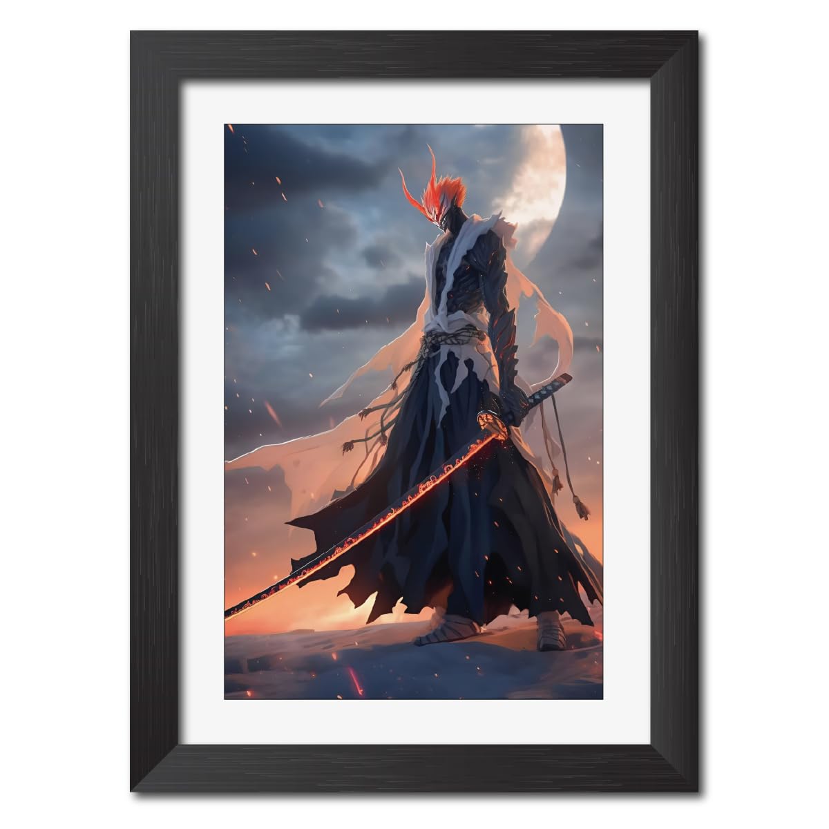 TenorArts Bleach Anime Ichigo Kurosaki AI Posters Laminated Framed ...
