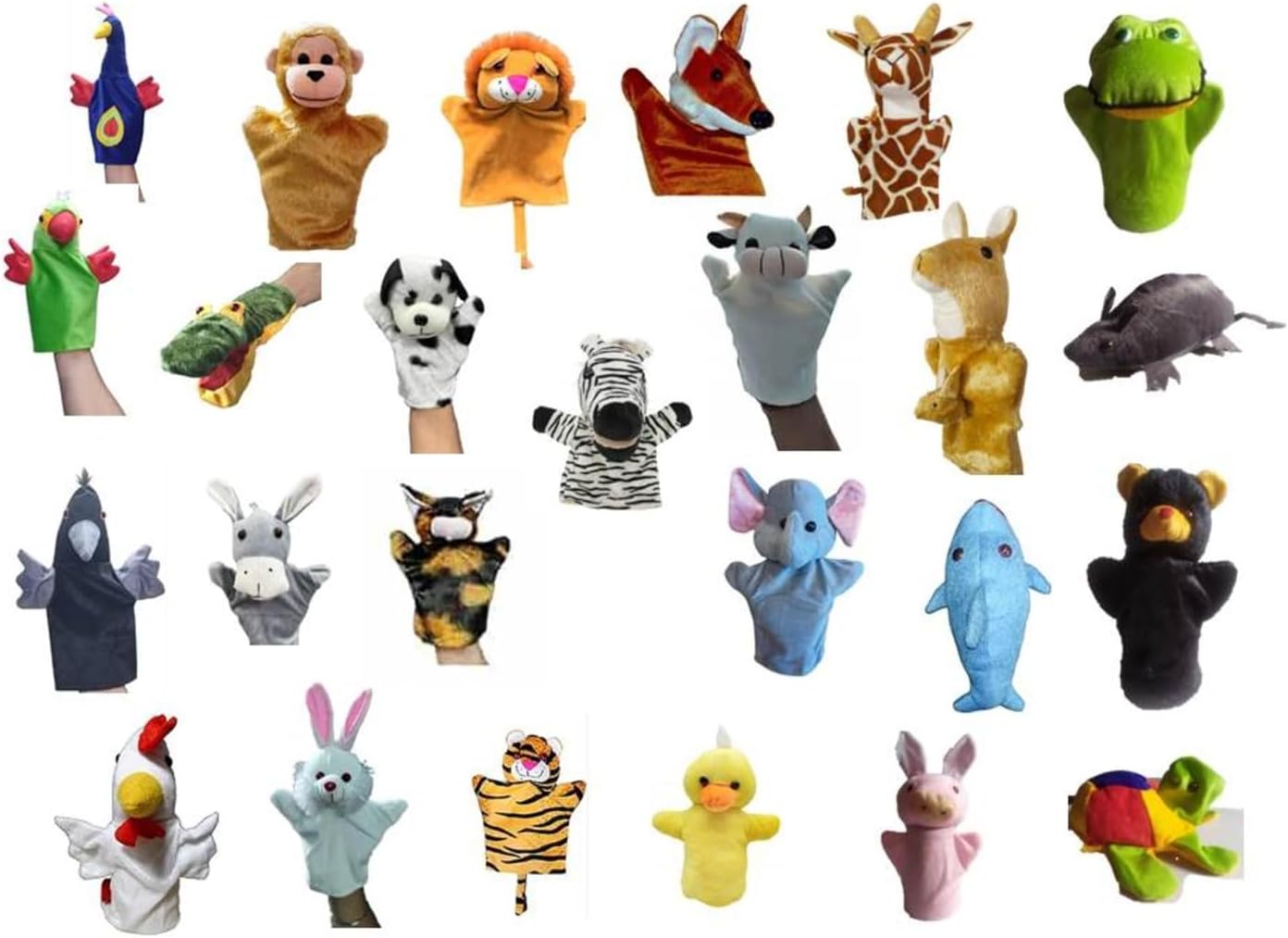 Buy VARUSH Wild Animals & Birds Storytelling Hand Puppets, Hand Puppets ...