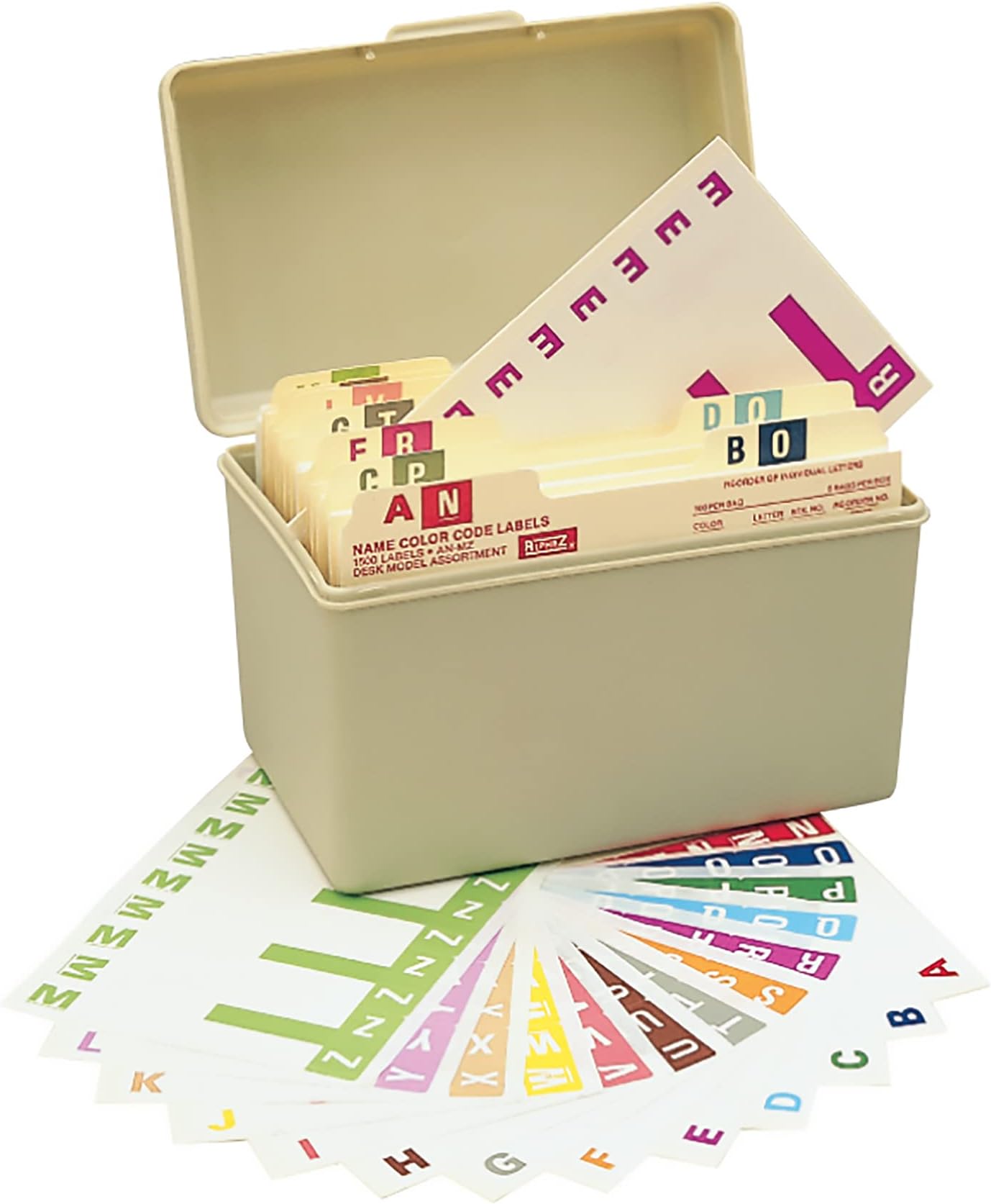 Amazon.com : Smead AlphaZ NCC Color-Coded Name Label, A-Z, Label Sheet ...
