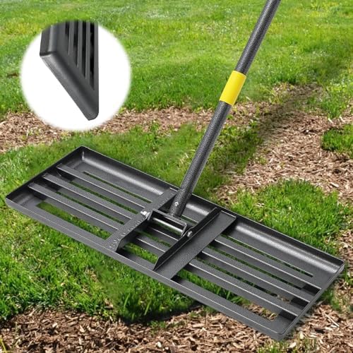Lawn Leveling Rake, 6FT 26"x10" Levelawn Tool with Curved Edge, Heavy ...