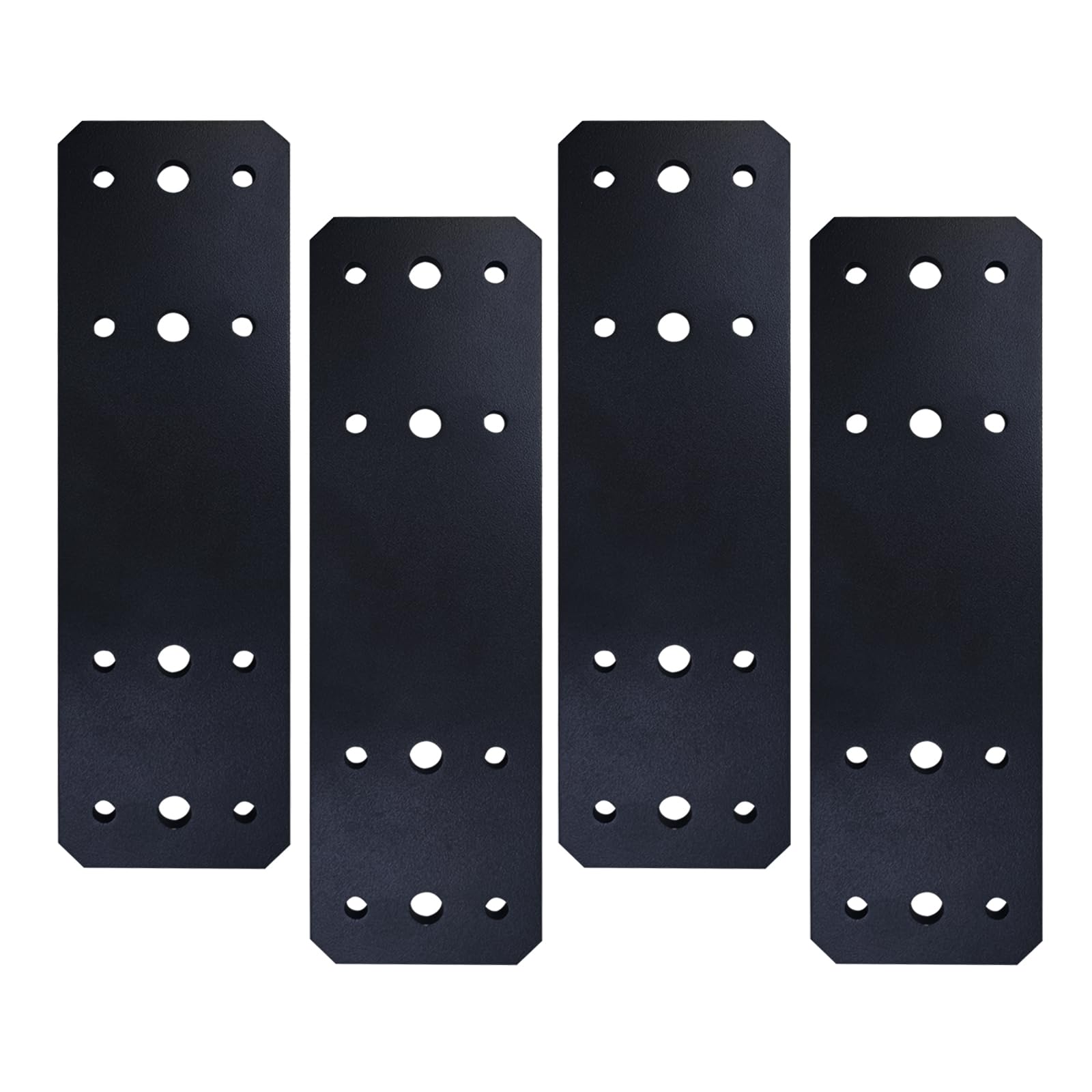 Amazon.com: 10" X 3" Straight Steel Flat Plate (4 pcs) with Powder ...