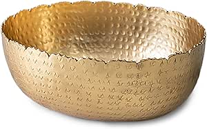 Amazon.com: IHI EST. 1986 India Handicrafts Hammered Dimpled Gold Tone ...
