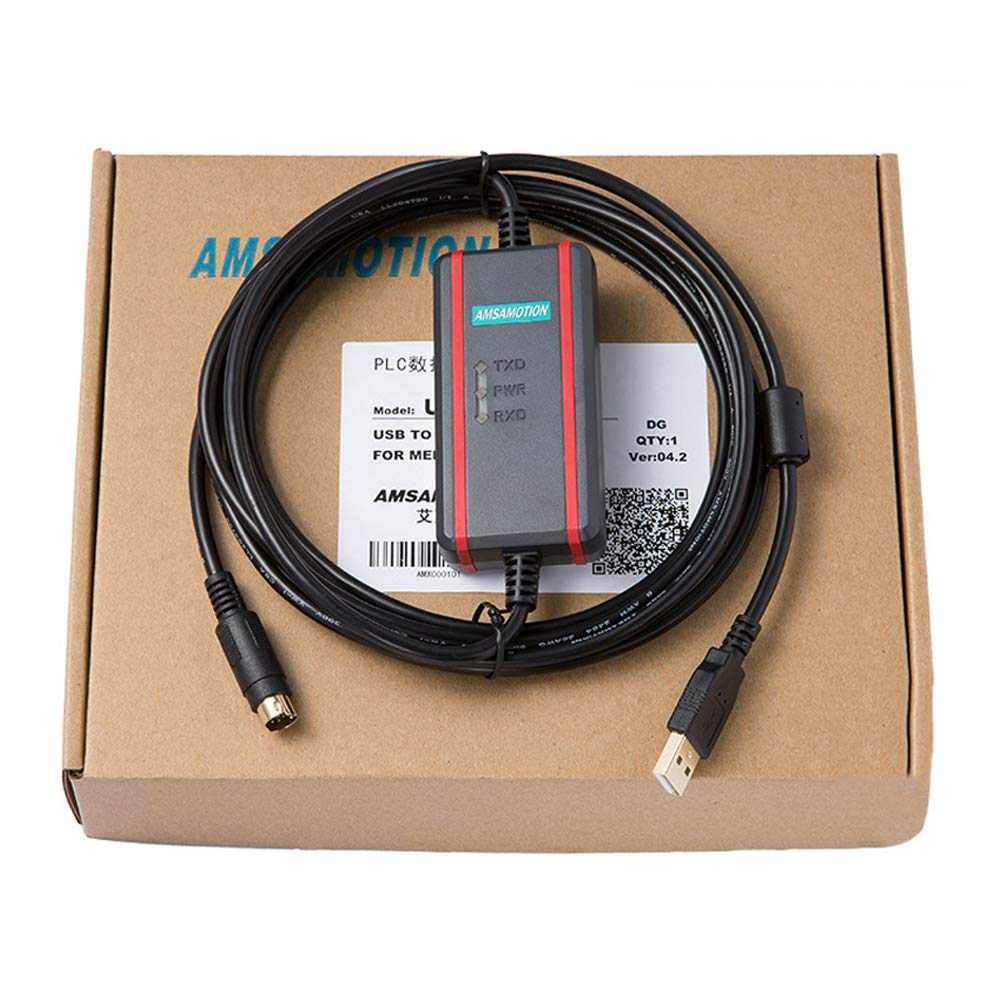 Buy AMSAMOTION USBACAB230 USB-DVP for Delta DVP Series PLC Programming Cable (FTDI Isolated ...