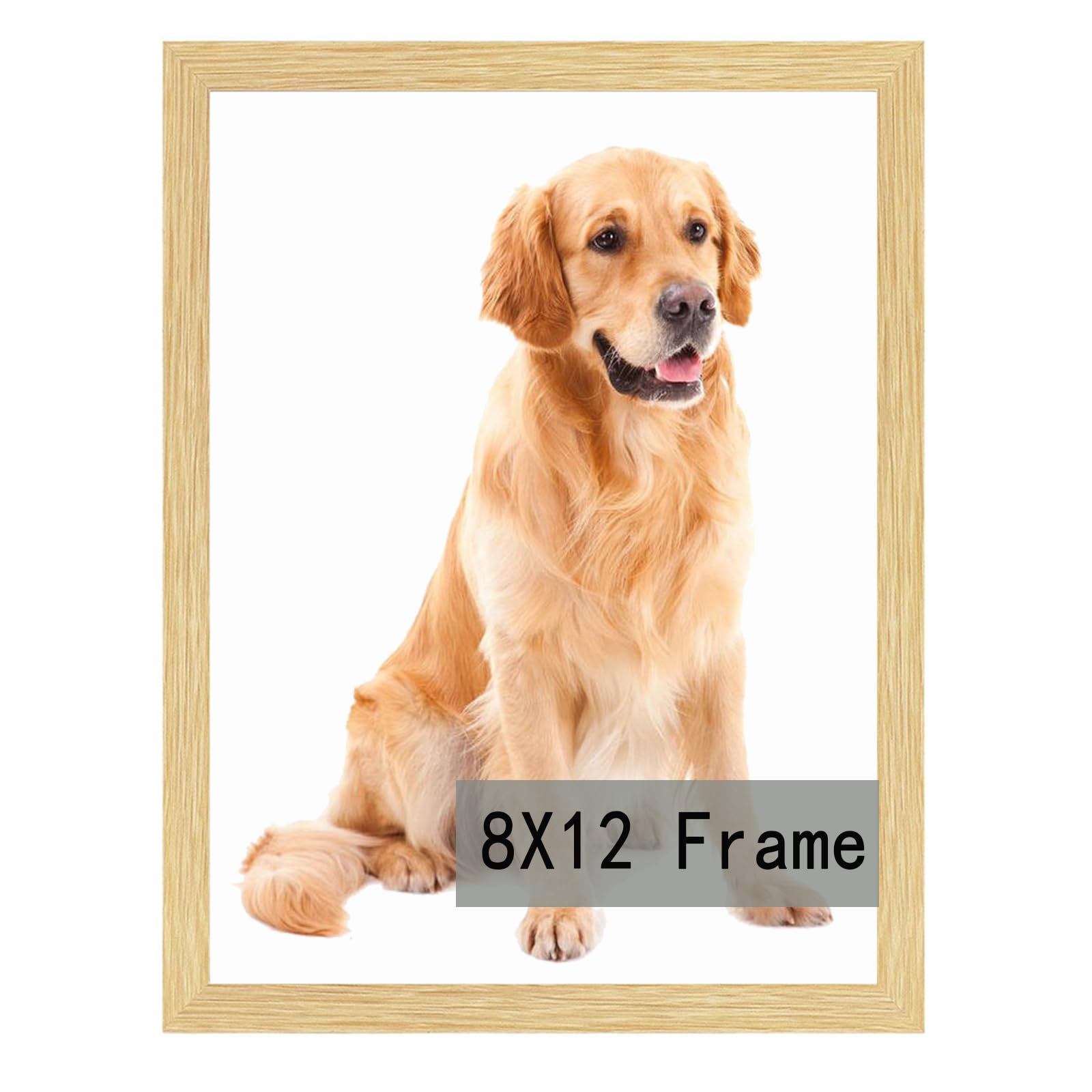Amazon.com - RUN HELIX 8x12 Picture Frame Oak for Wall Hanging or ...