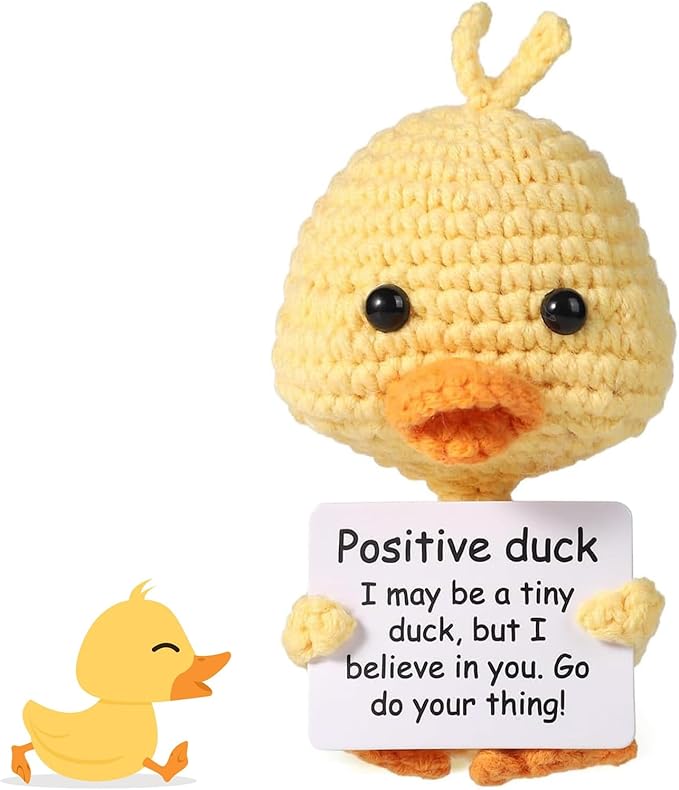 DXPETA Positive Duck, Duck Teddy, Positive Gifts, Emotional Support ...