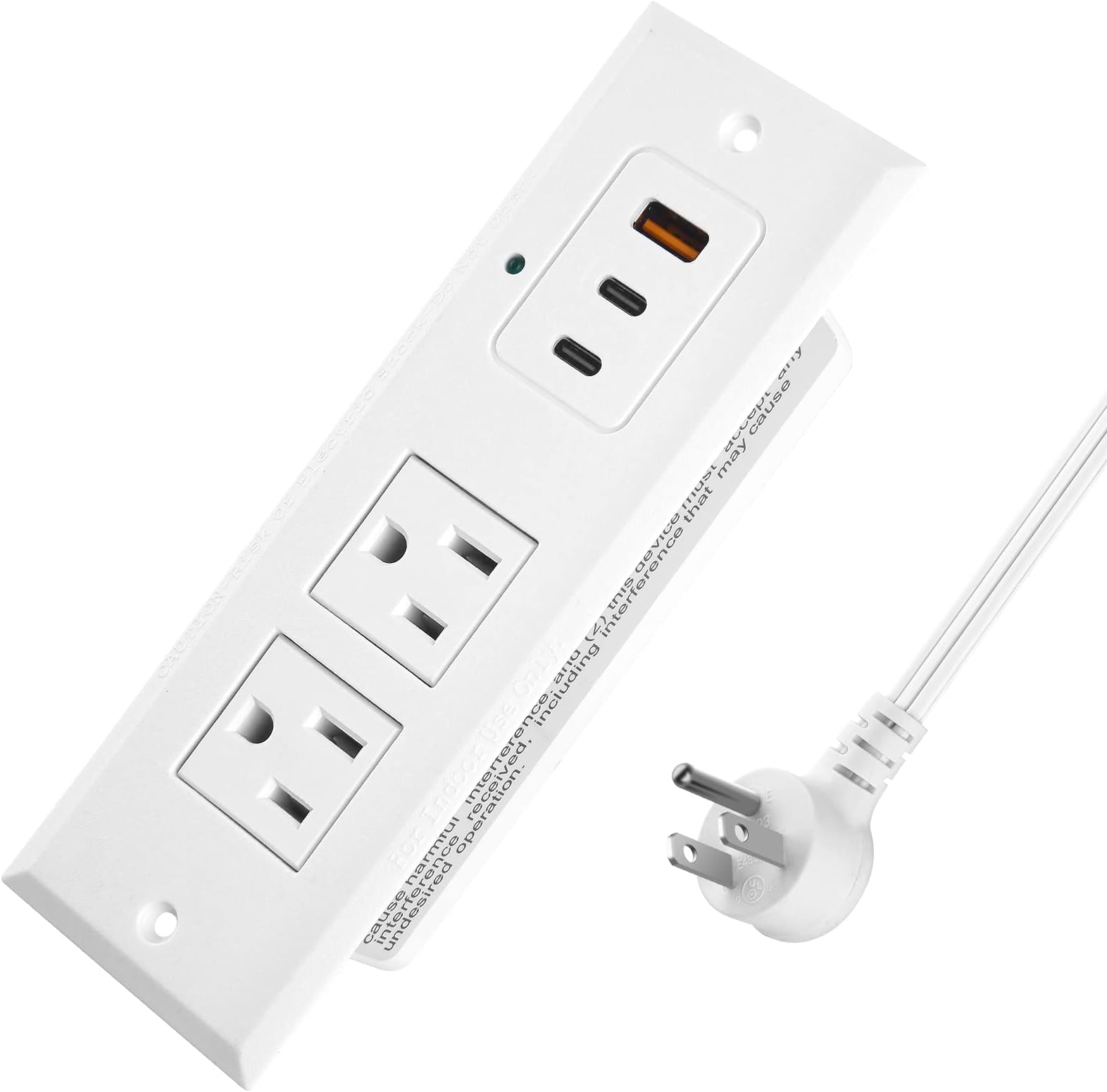 Amazon.com: HEZI Recessed Power Strip, Furniture Drawer Outlet with 20W ...
