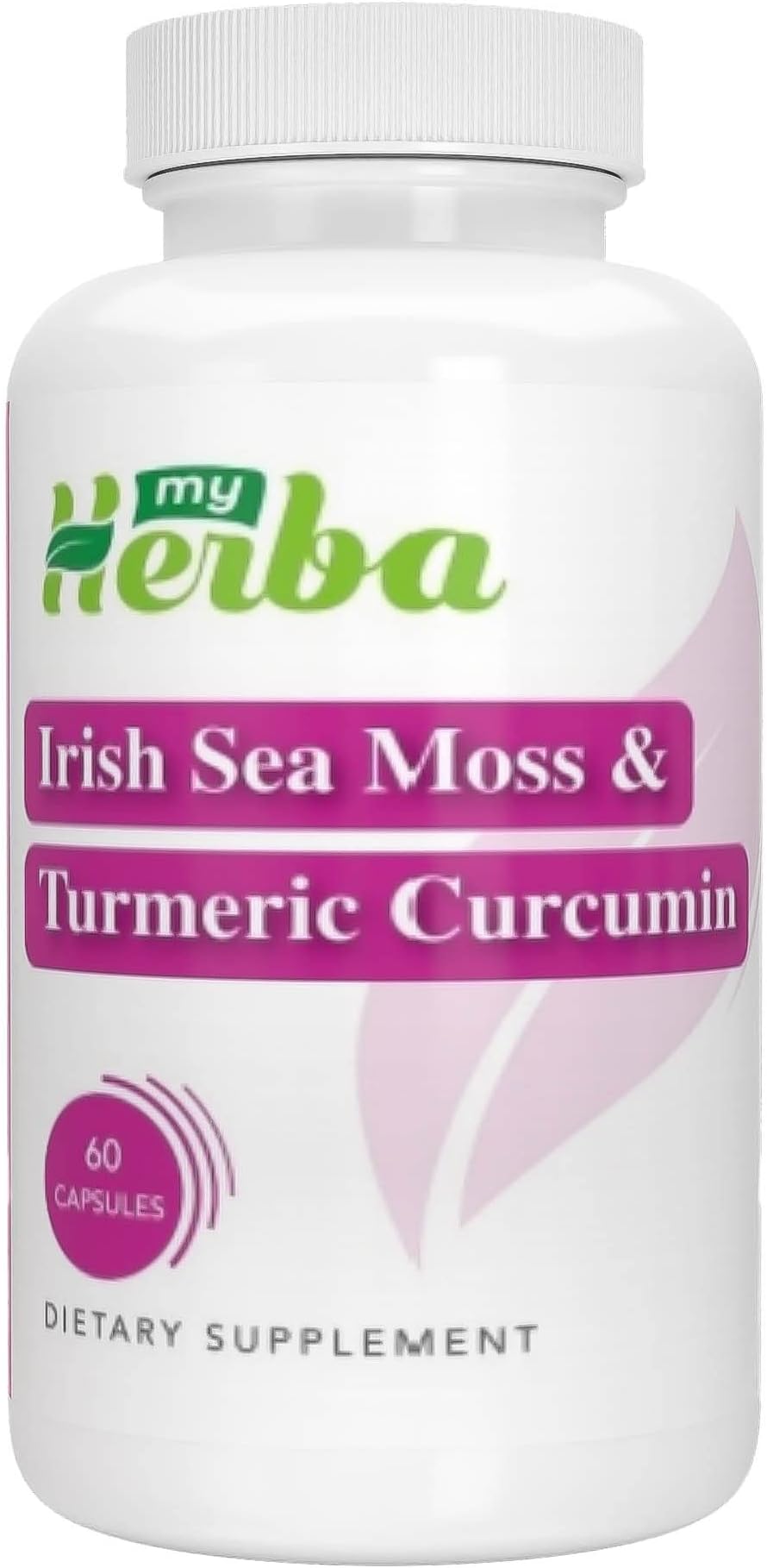 Amazon.com: Organic Irish Sea Moss Capsules & Raw Turmeric Curcumin ...